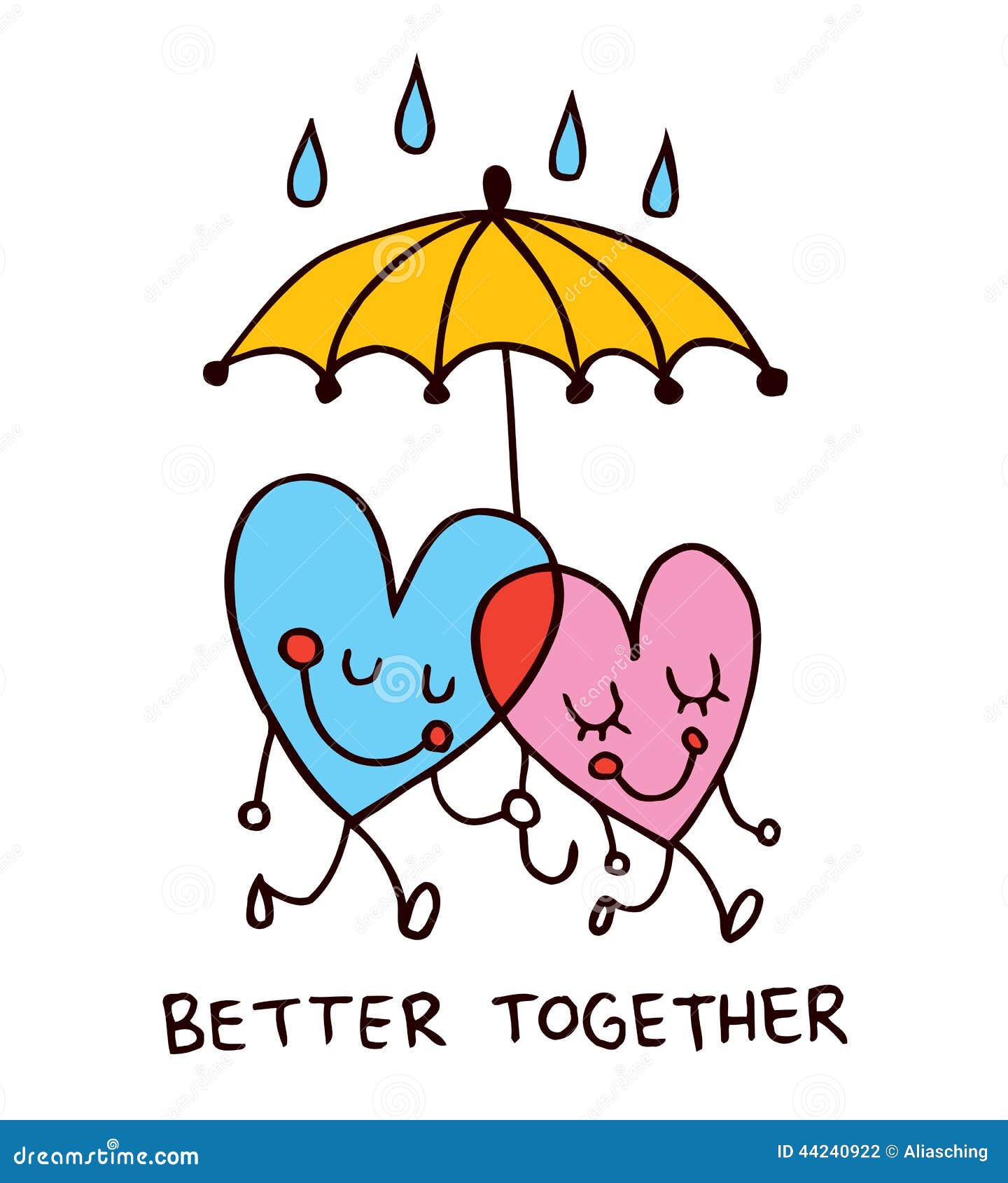 Better together stock vector. Illustration of togetherness - 44240922