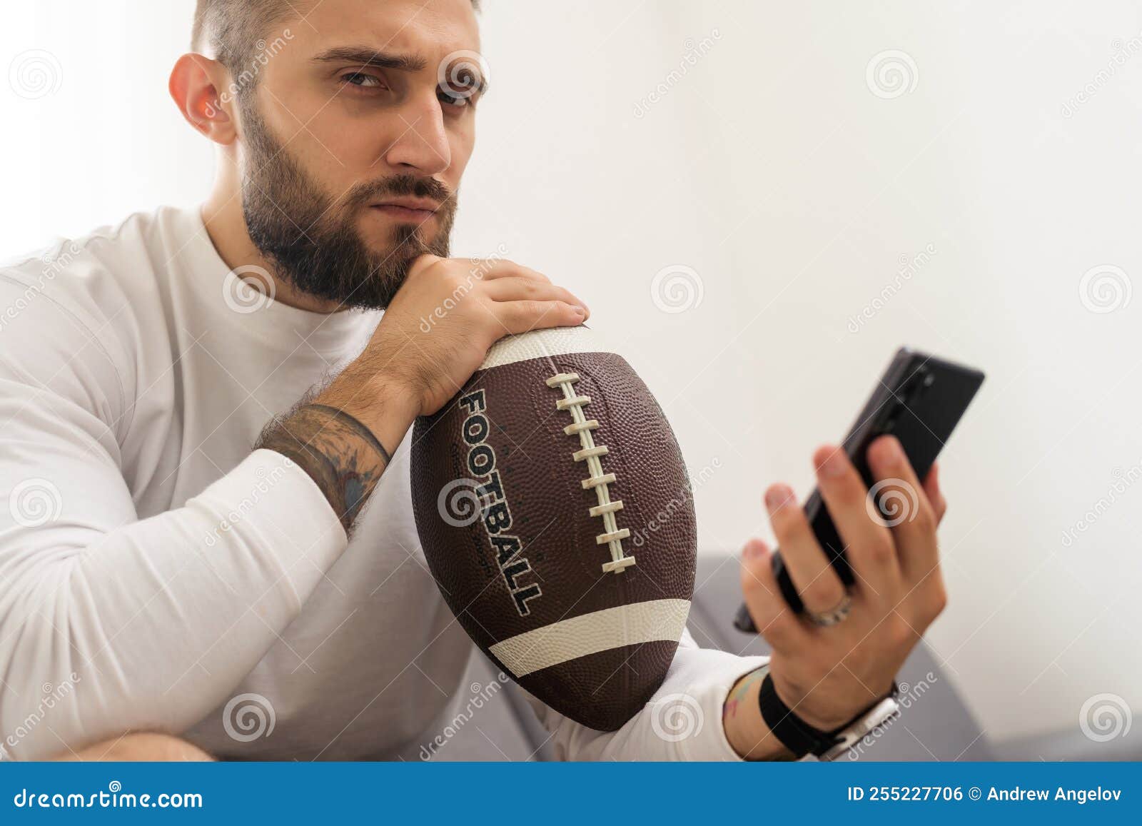 Betting Man through His Smart Phone. Stock Photo - Image of mobile ...