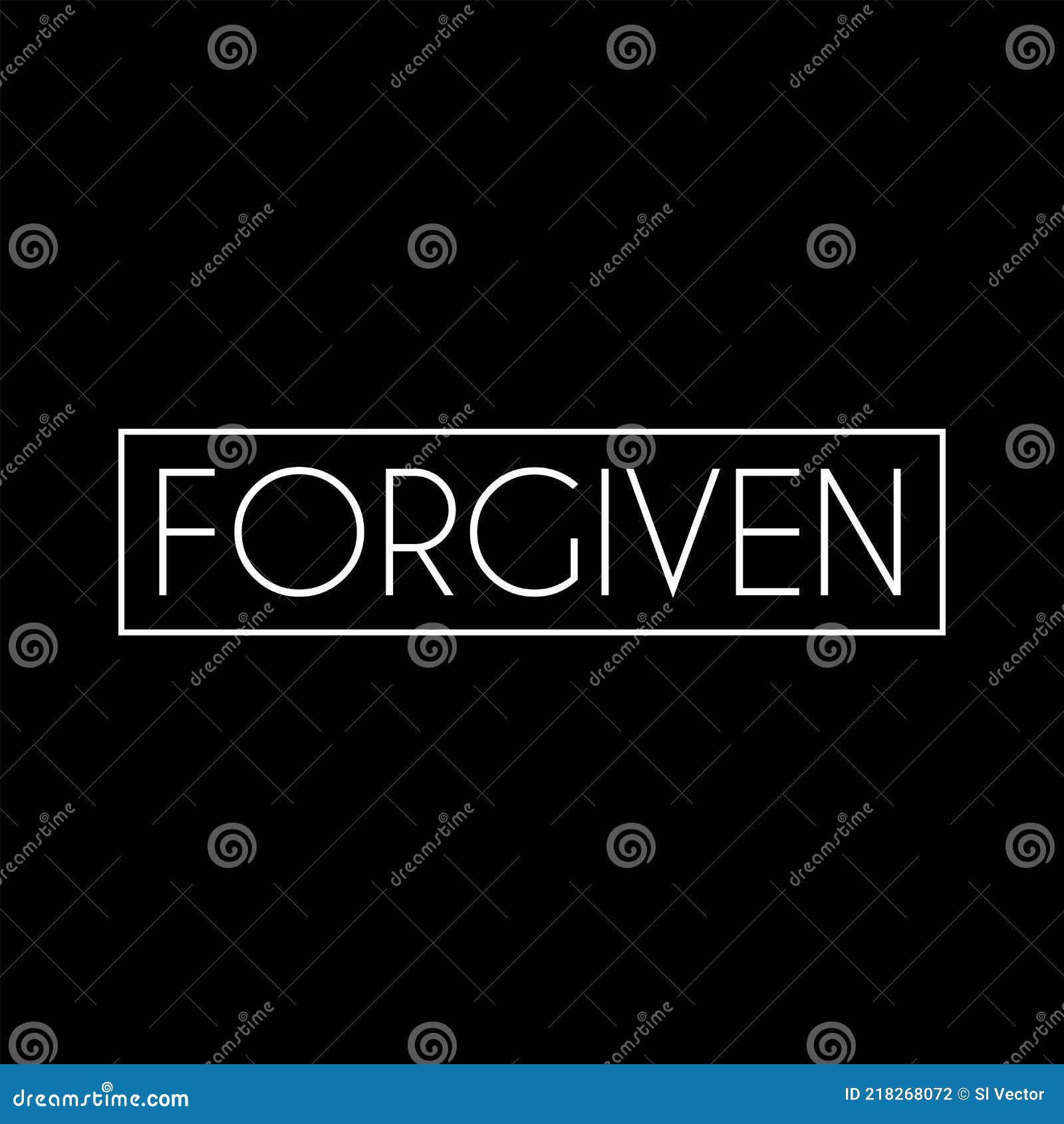 Forgiven Christian T Shirt Design Vector Stock Vector - Illustration of ...
