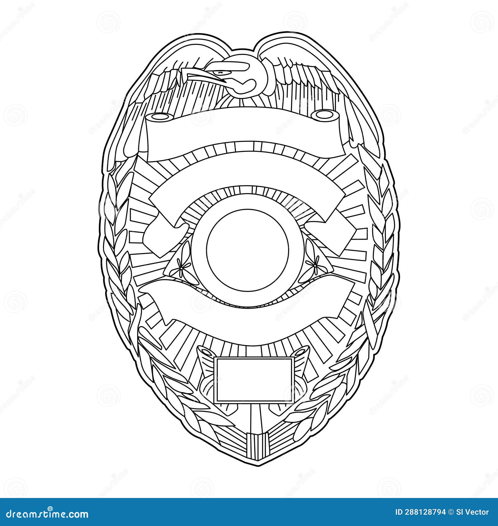 Vector of Security Police Badge, Sheriff Badge Stock Vector ...