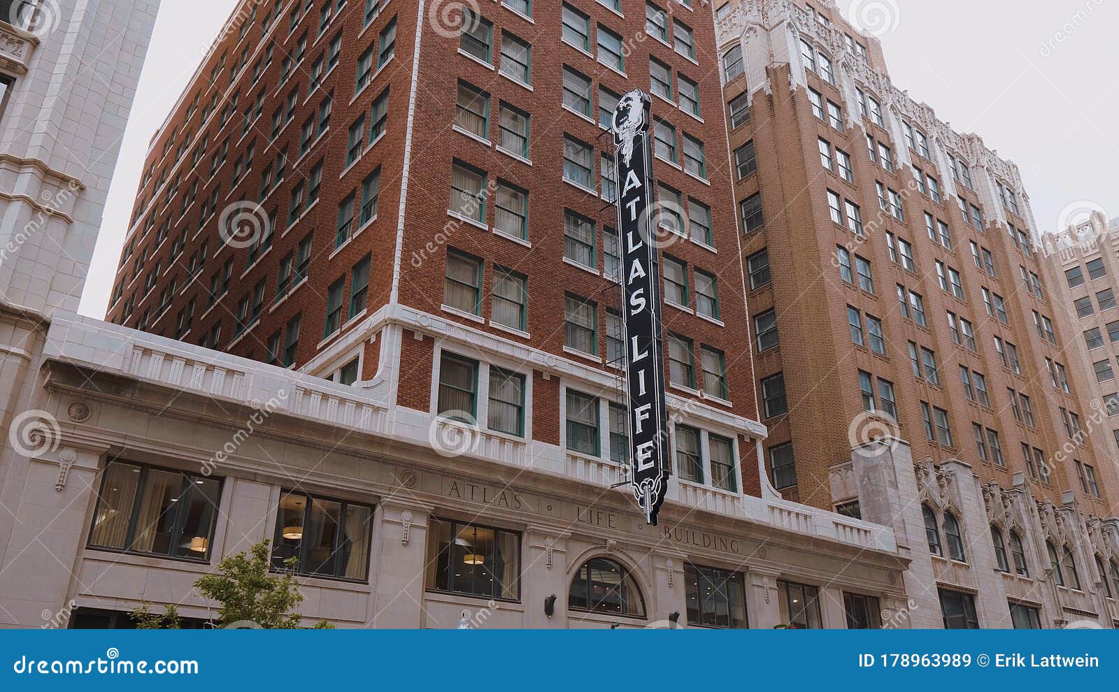 The Beuatiful Old Buildings in Tulsa Downtown - TULSA-OKLAHOMA, OCTOBER ...