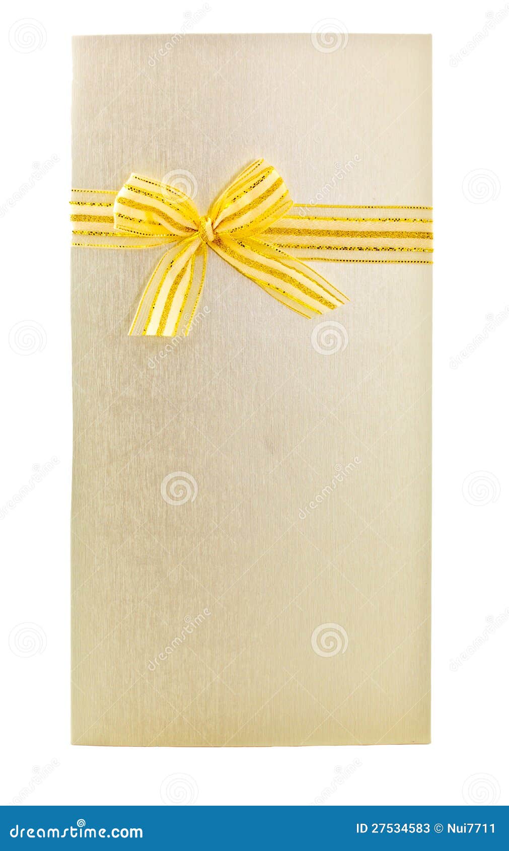 Beuatiful Wedding Card with Ribbon Stock Image - Image of elegant ...