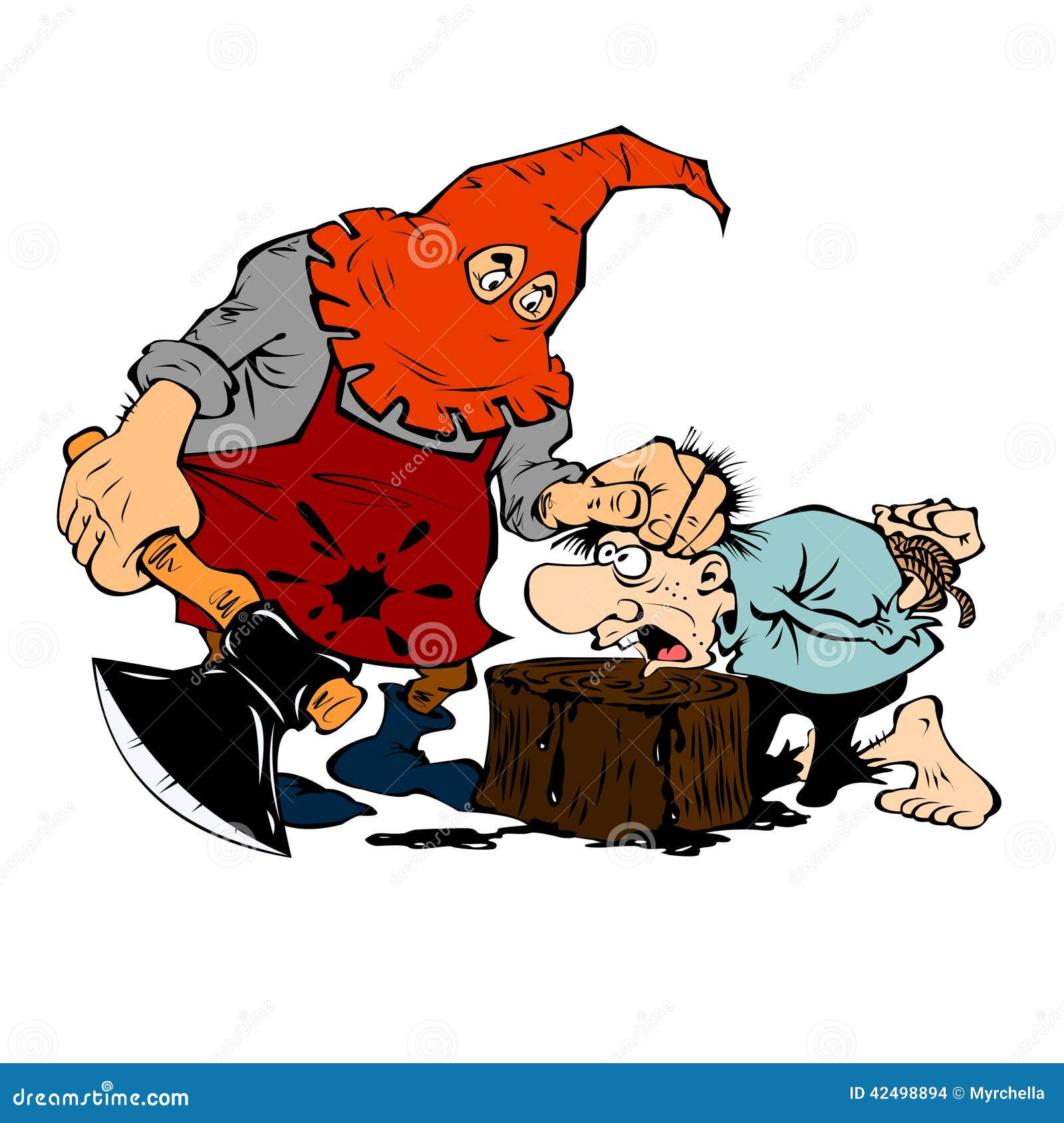 Beul en het slachtoffer vector illustratie. Illustration of gotisch ...