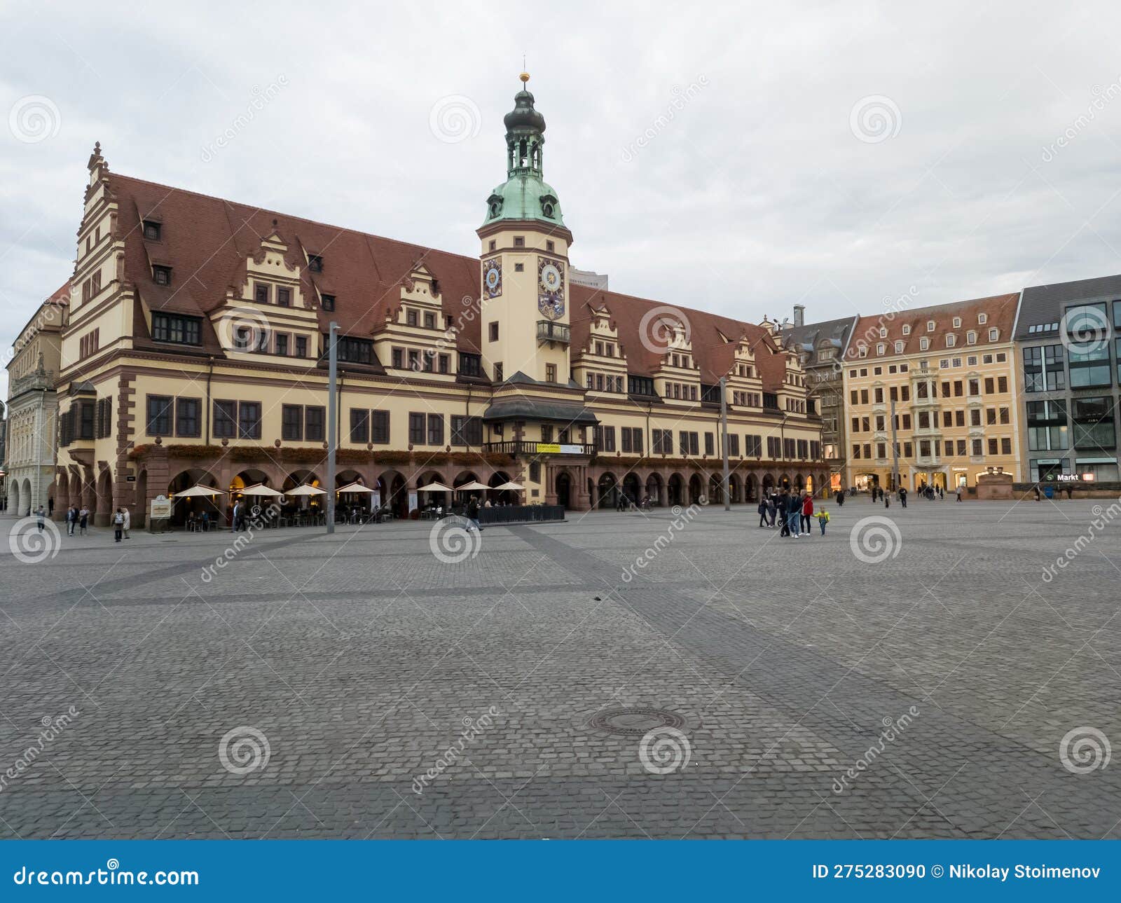 Beutiful German Architecture on the Streets of Leipzig Editorial Image ...