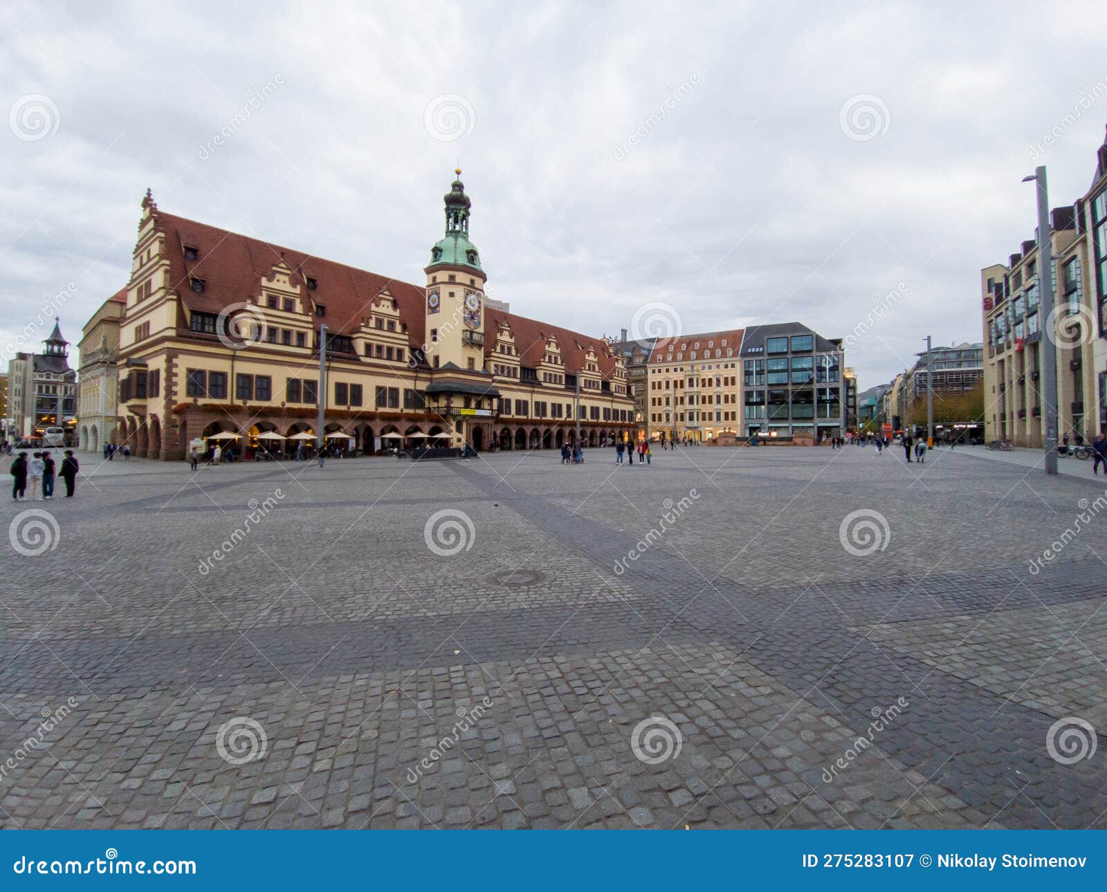 Beutiful German Architecture on the Streets of Leipzig Editorial ...