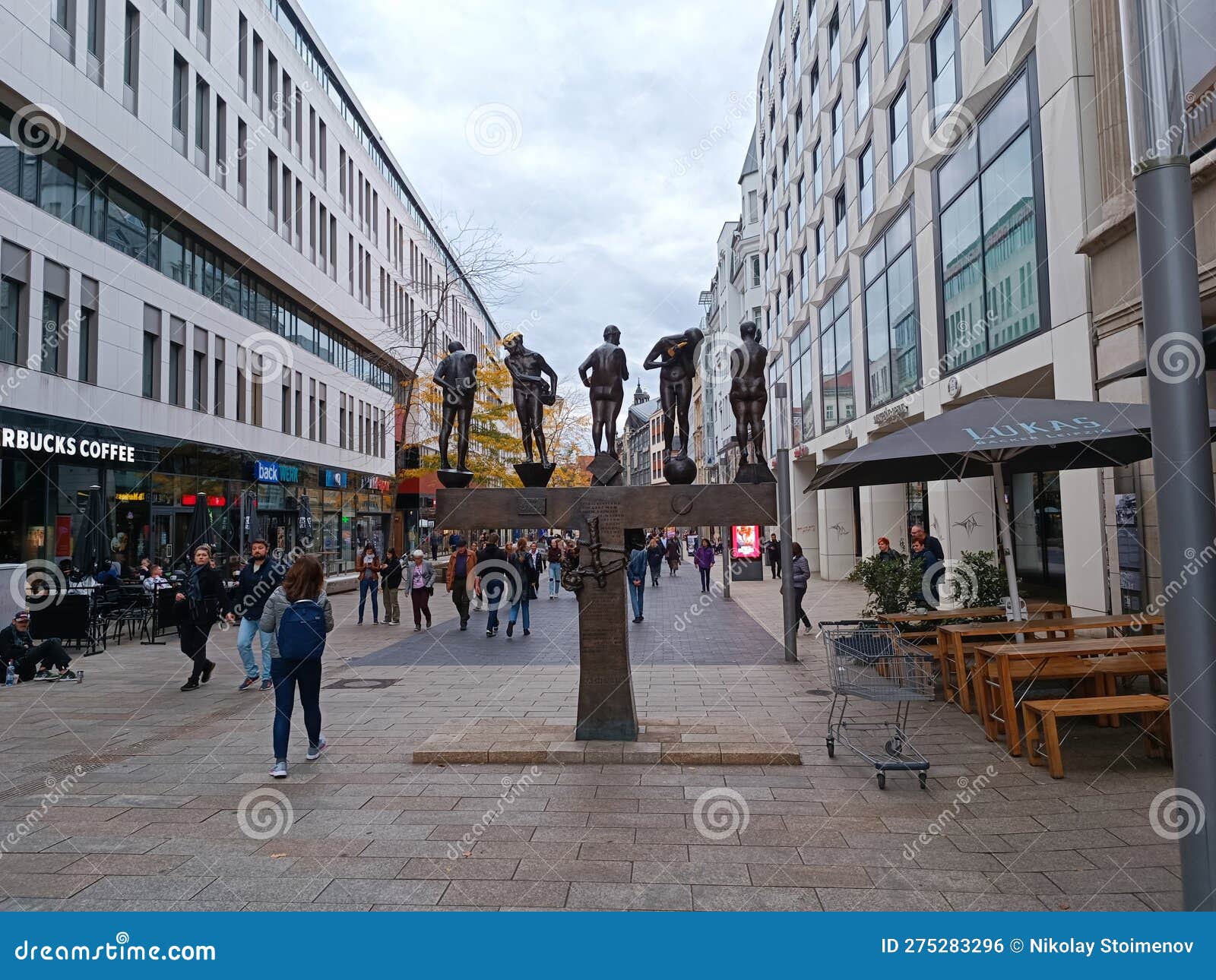 Beutiful German Architecture on the Streets of Leipzig Editorial Photo ...