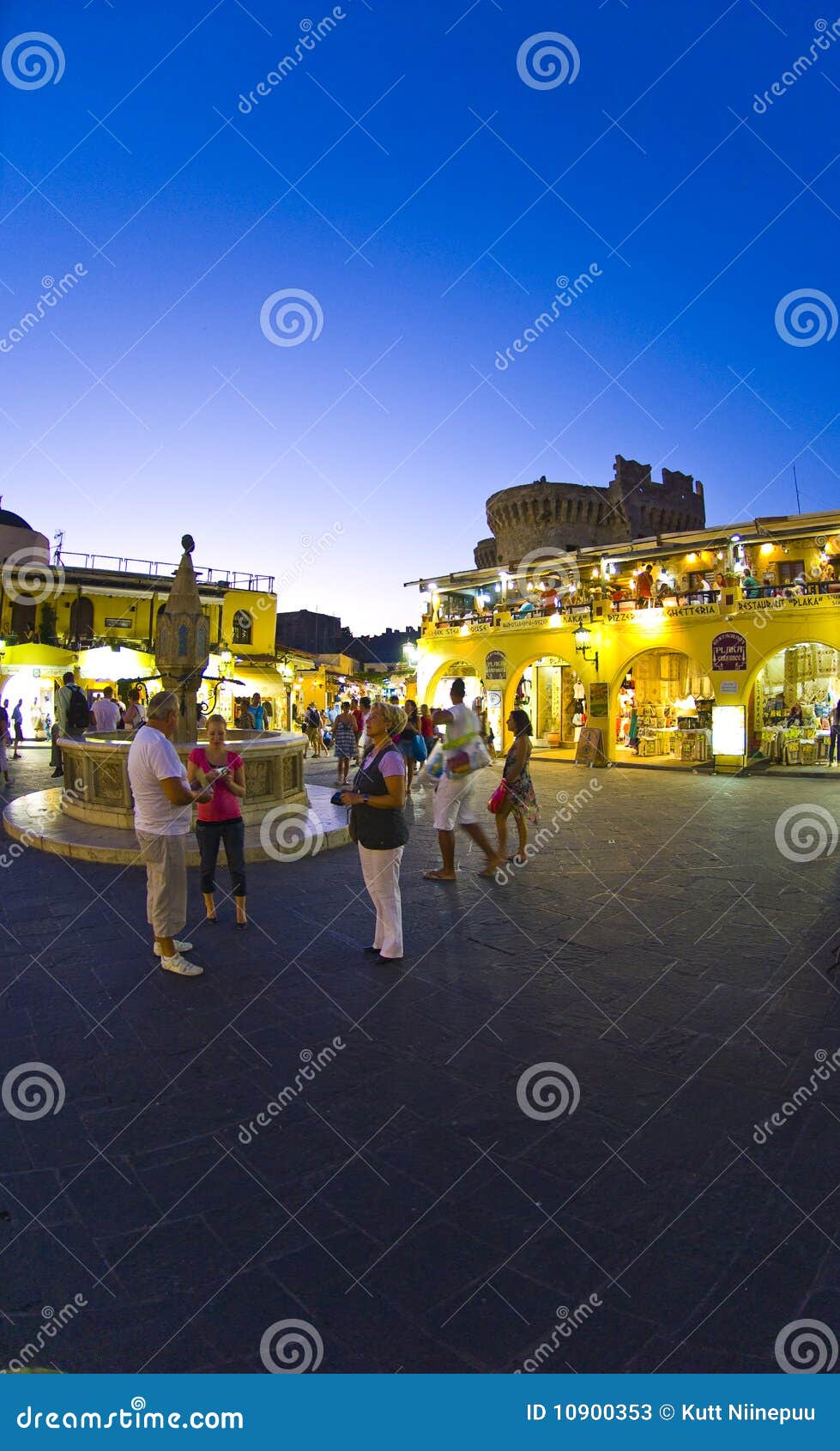 Beutiful Sunset in Rhodes Old Town Editorial Stock Photo - Image of ...