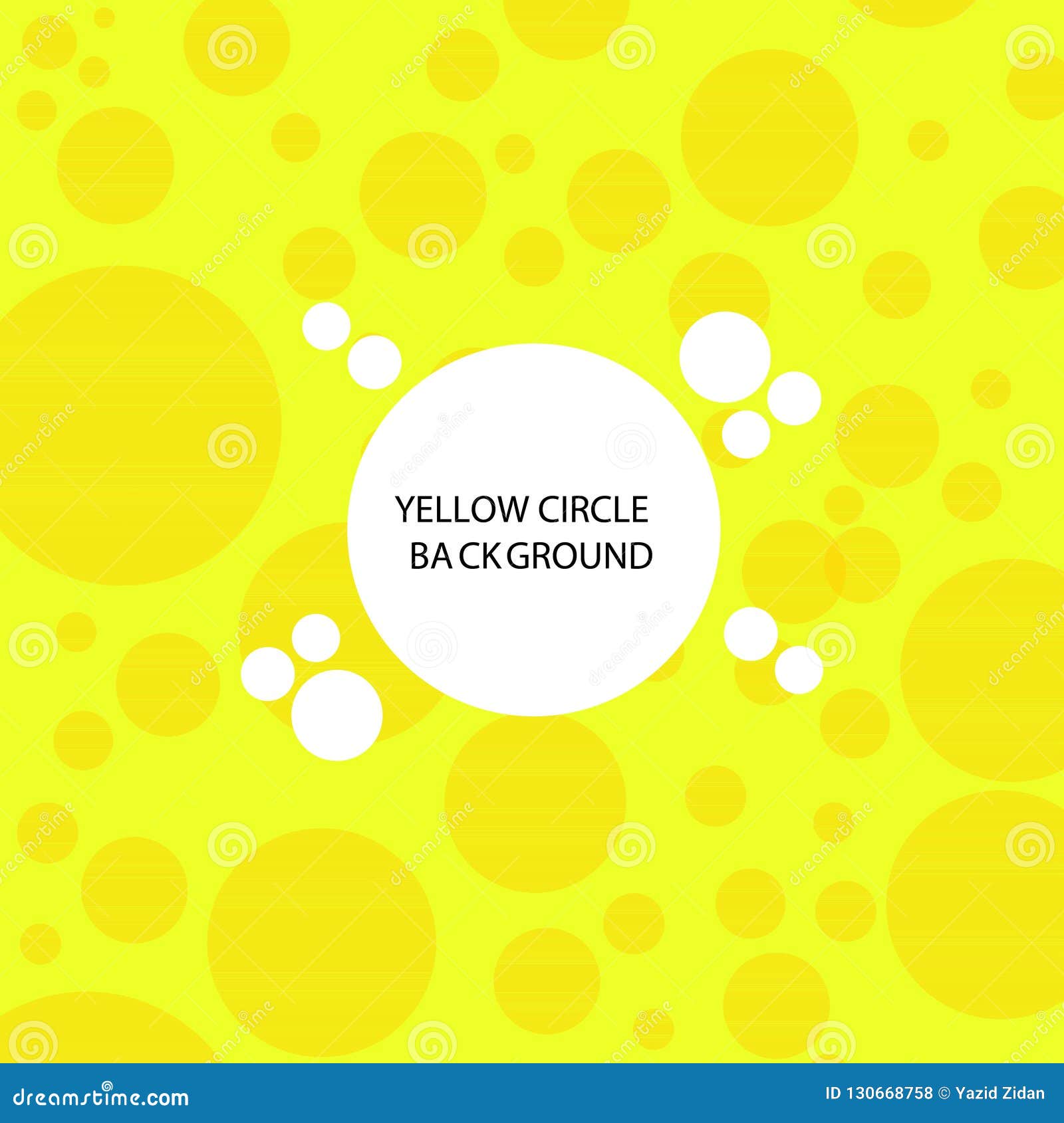 Beutiful Yellow Circle Abstract Background Wallpaper Stock Illustration ...