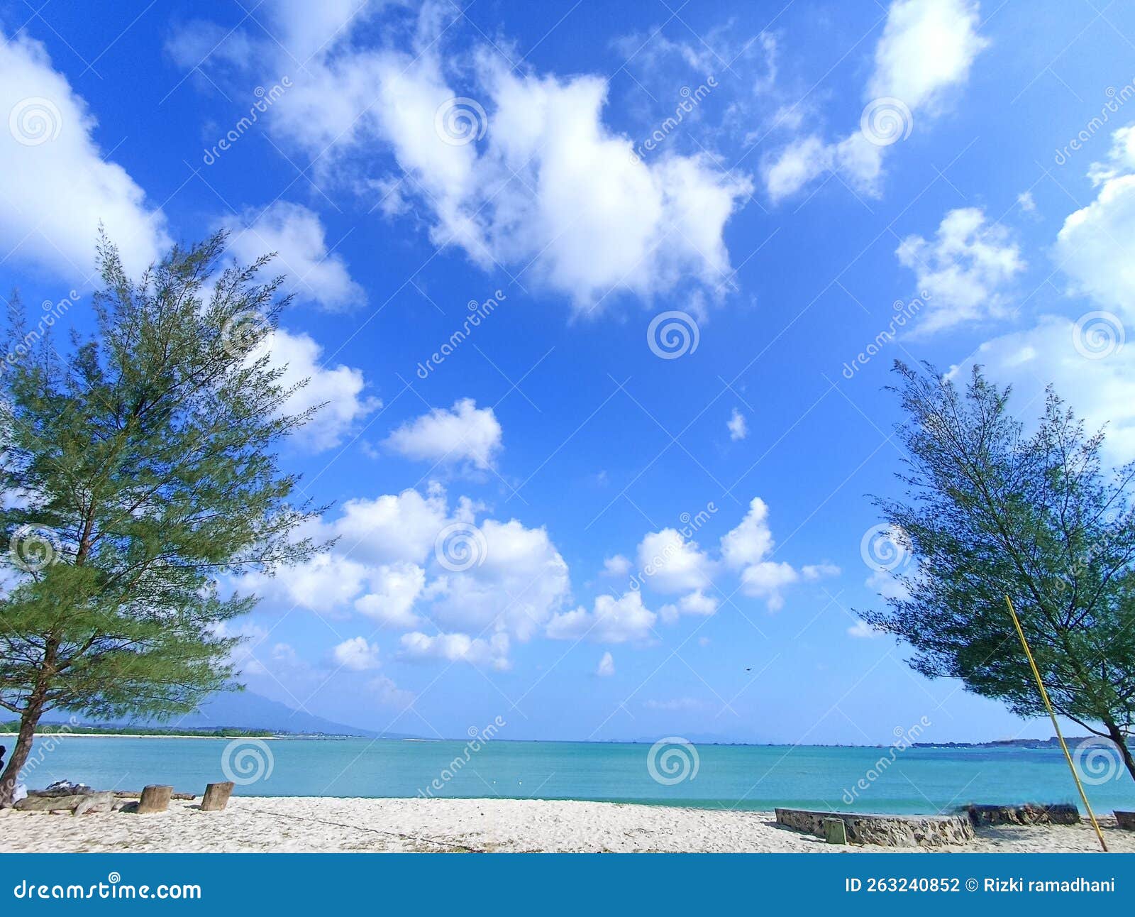 This is One of the Beaches in Lampung, Indonesia Stock Photo - Image of ...