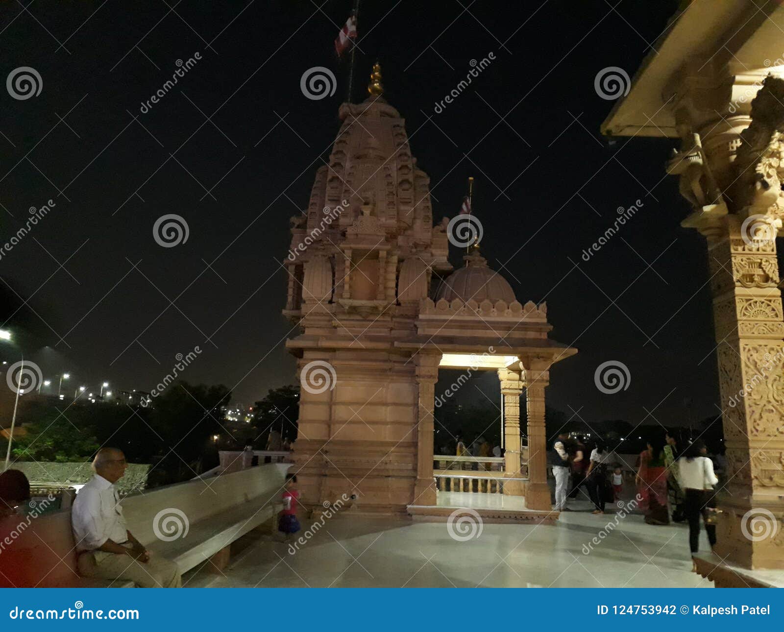The Scene of the Temple is at the Time of Evening Editorial Photography ...