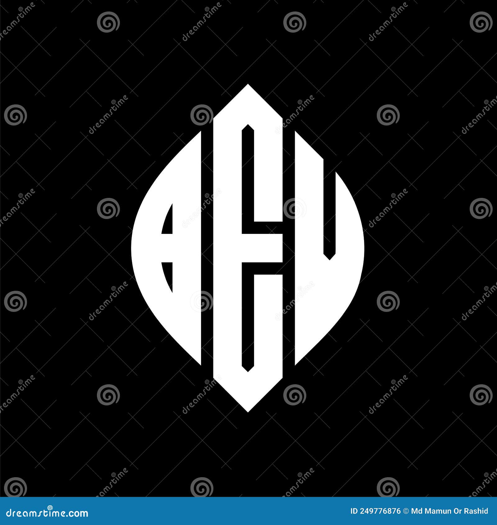 BEV Circle Letter Logo Design with Circle and Ellipse Shape. BEV ...
