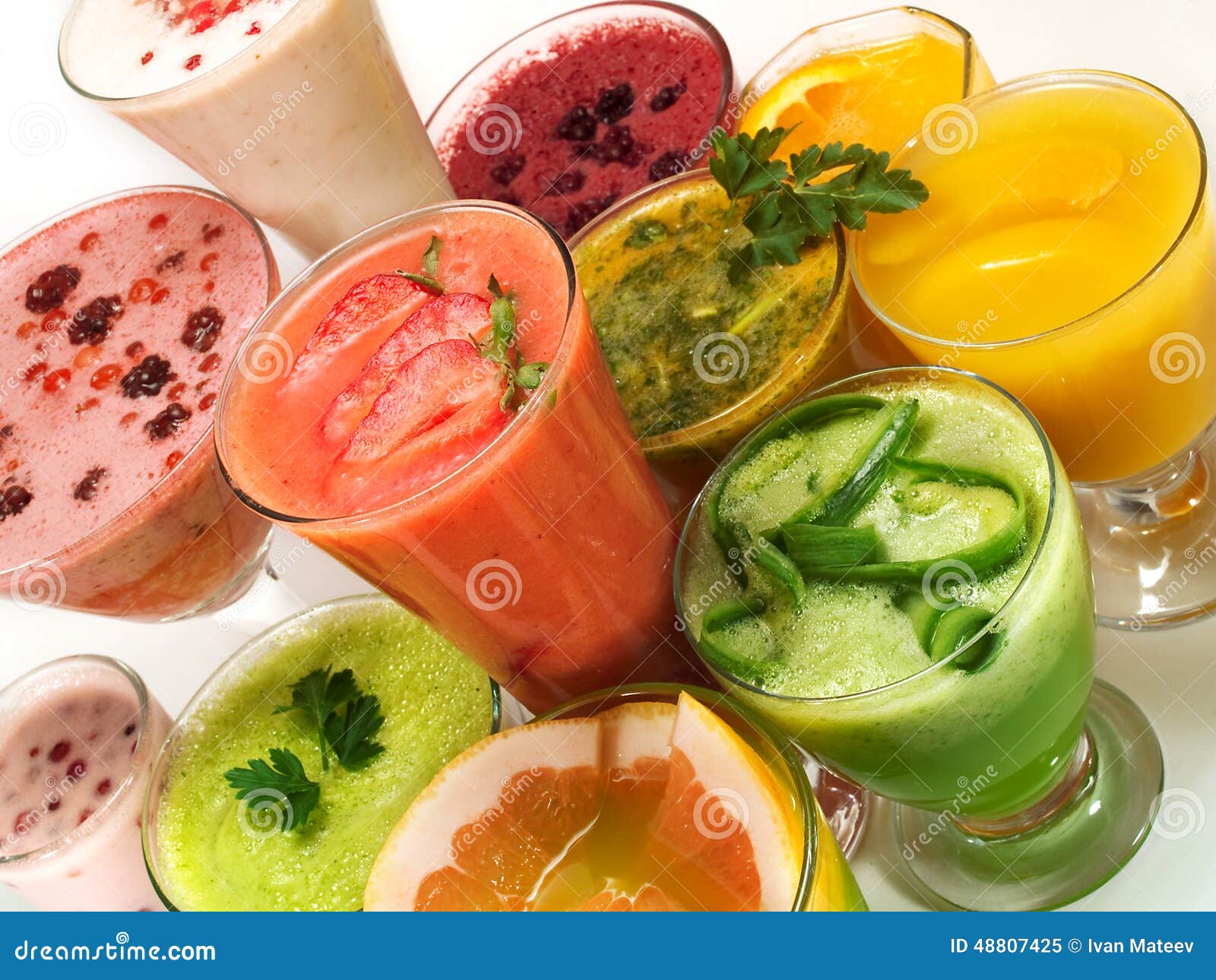 Bevande Sane Dalla Frutta E Dalle Verdure Immagine Stock - Immagine di ...