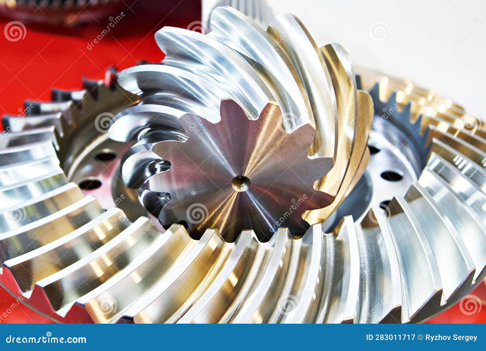 Bevel Gear Gearbox Type in Parts Store Stock Image - Image of industry ...