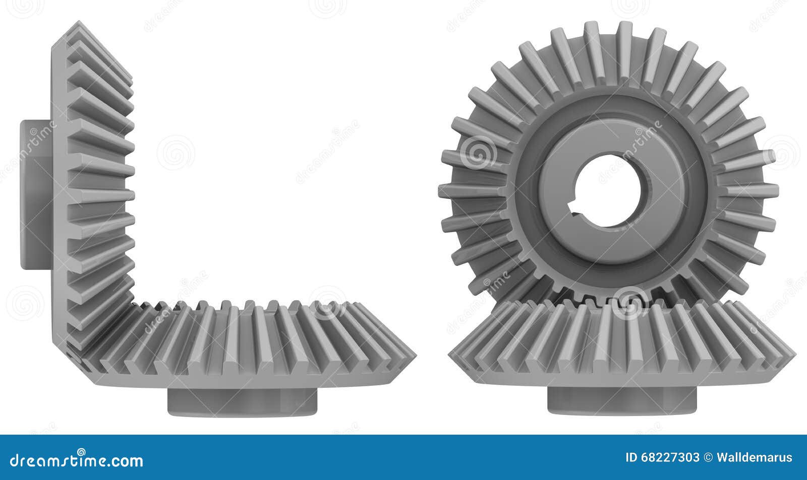 Bevel Gears For Angle Wheels, Vintage Engraving Vector Illustration ...