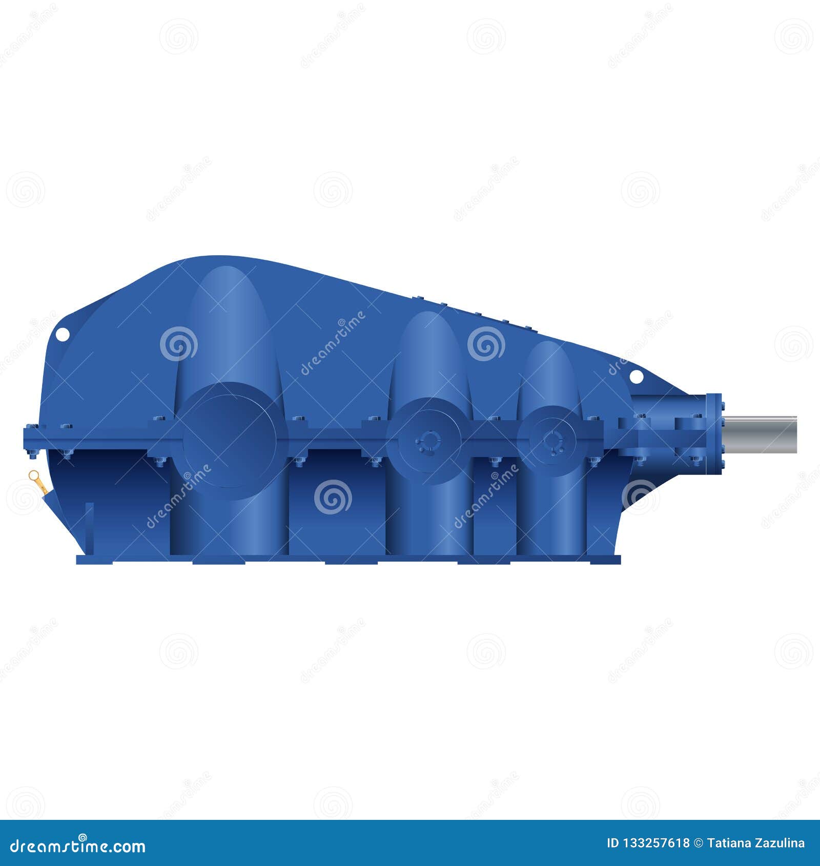 Bevel-helical Gearbox Vector Illustration. for Catalogs. Vector ...