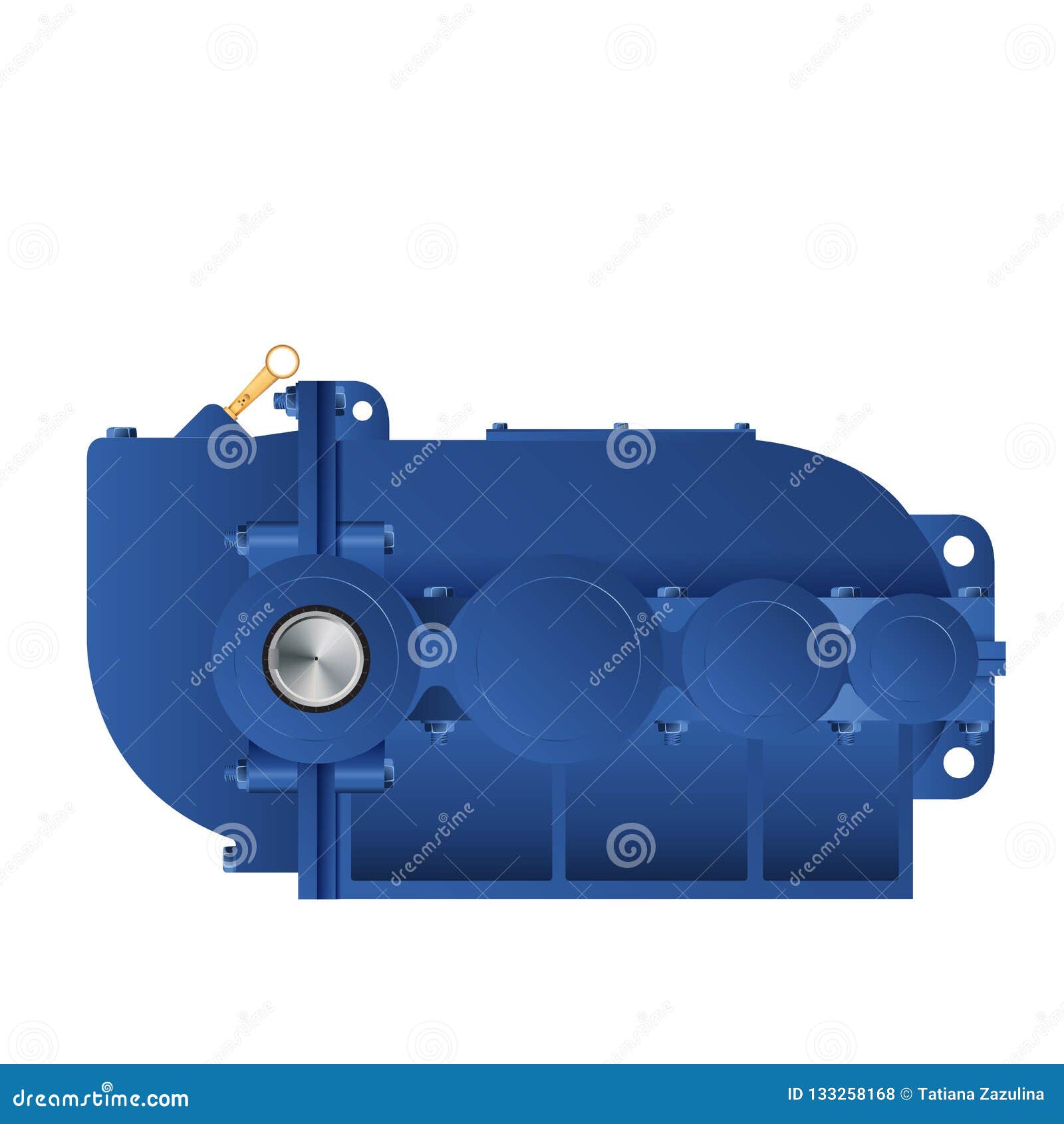 Bevel-helical Gearbox Vector Illustration. for Catalogs. Vector ...