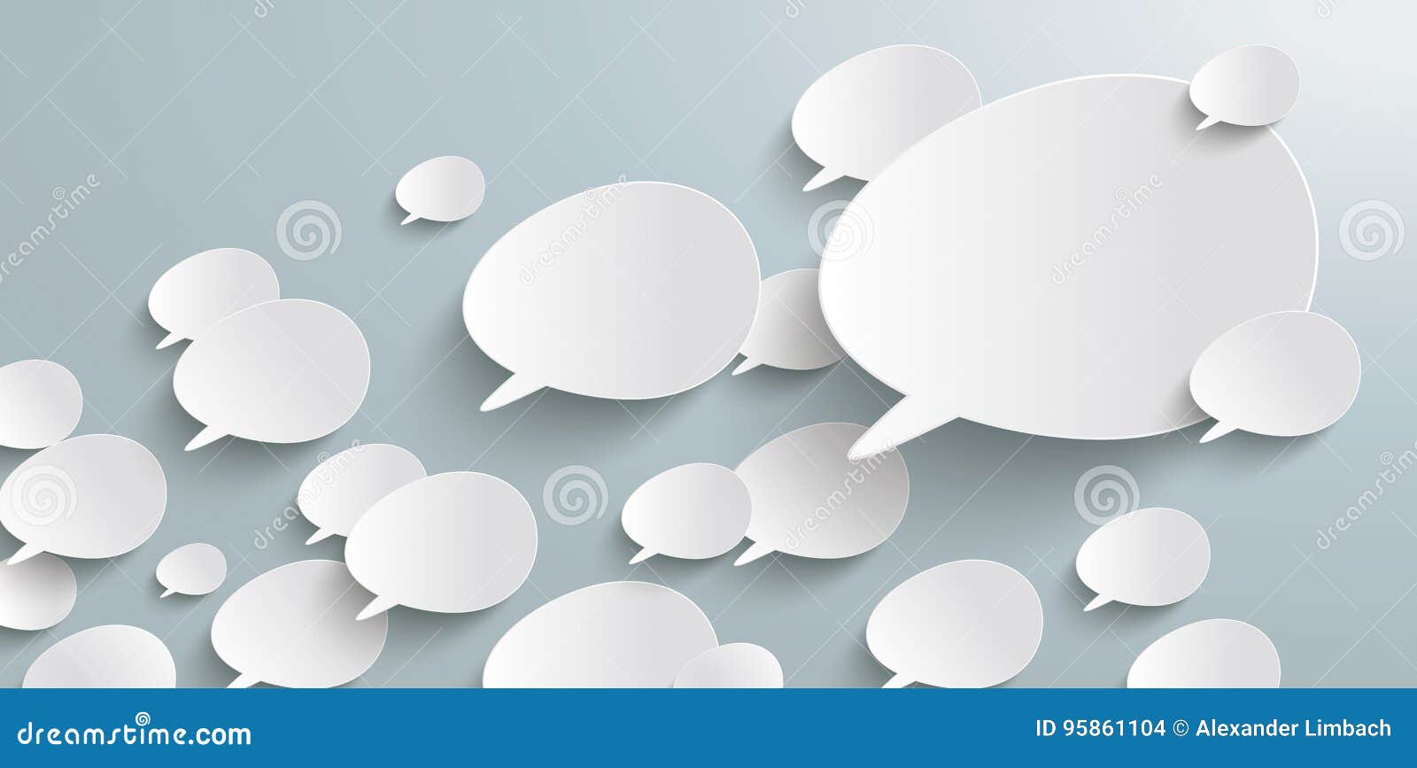 Bevel Speech Bubbles Refutation Header Infographic Vector Illustration ...