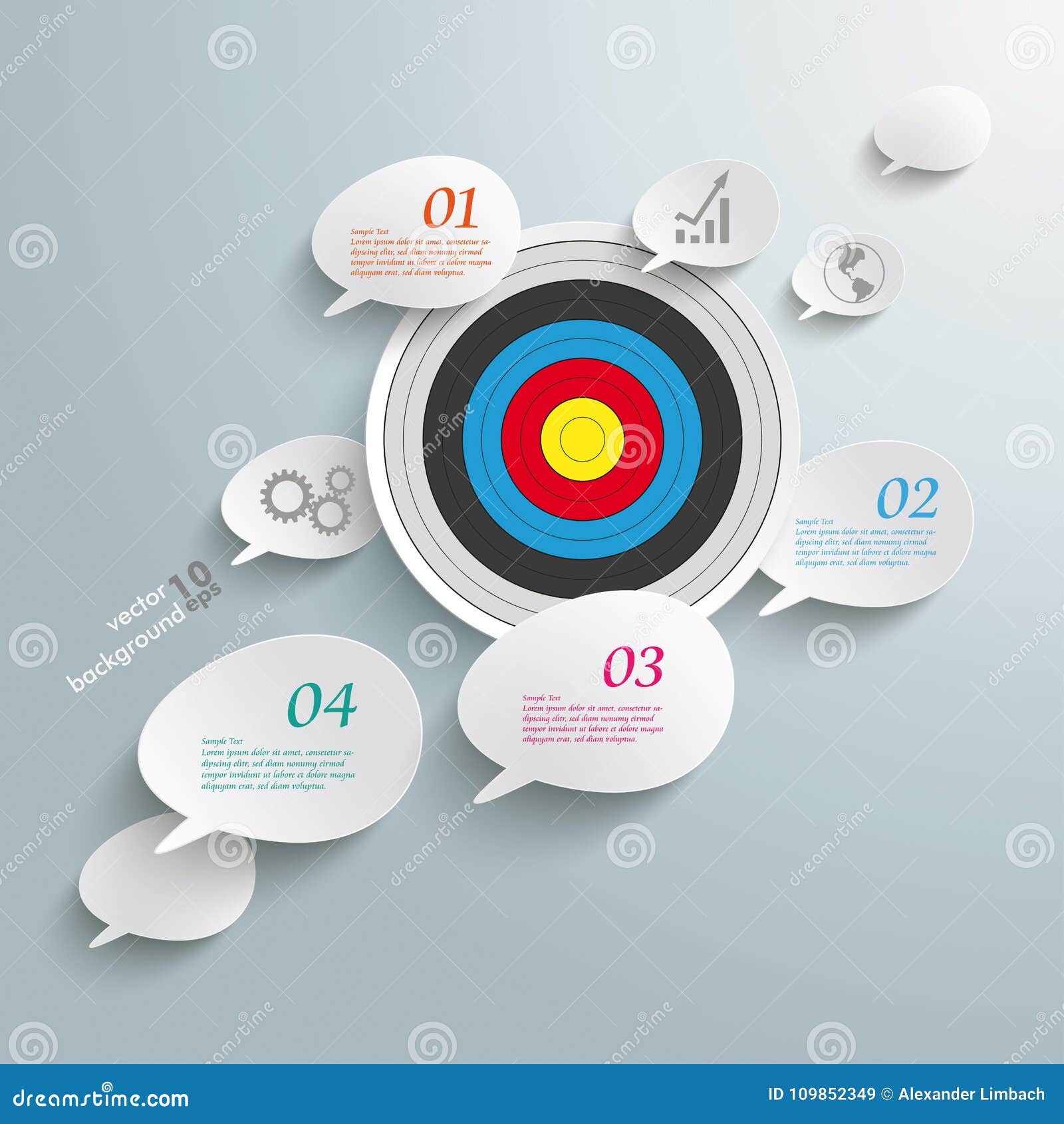 Bevel Speech Bubbles Infographic Design Concrete Cartoon Vector ...