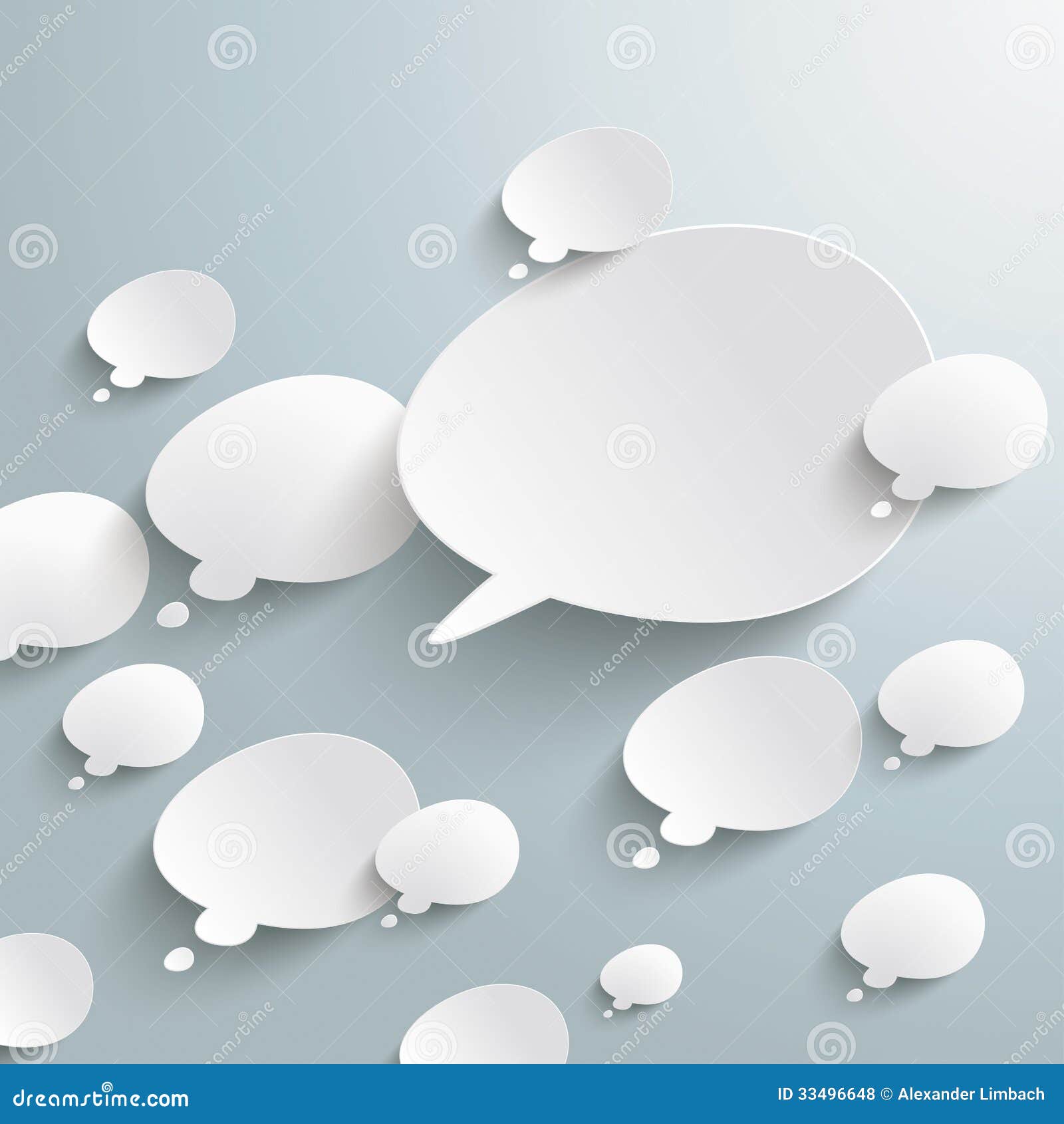 Bevel Speech Bubbles Refutation Header Infographic Vector Illustration ...
