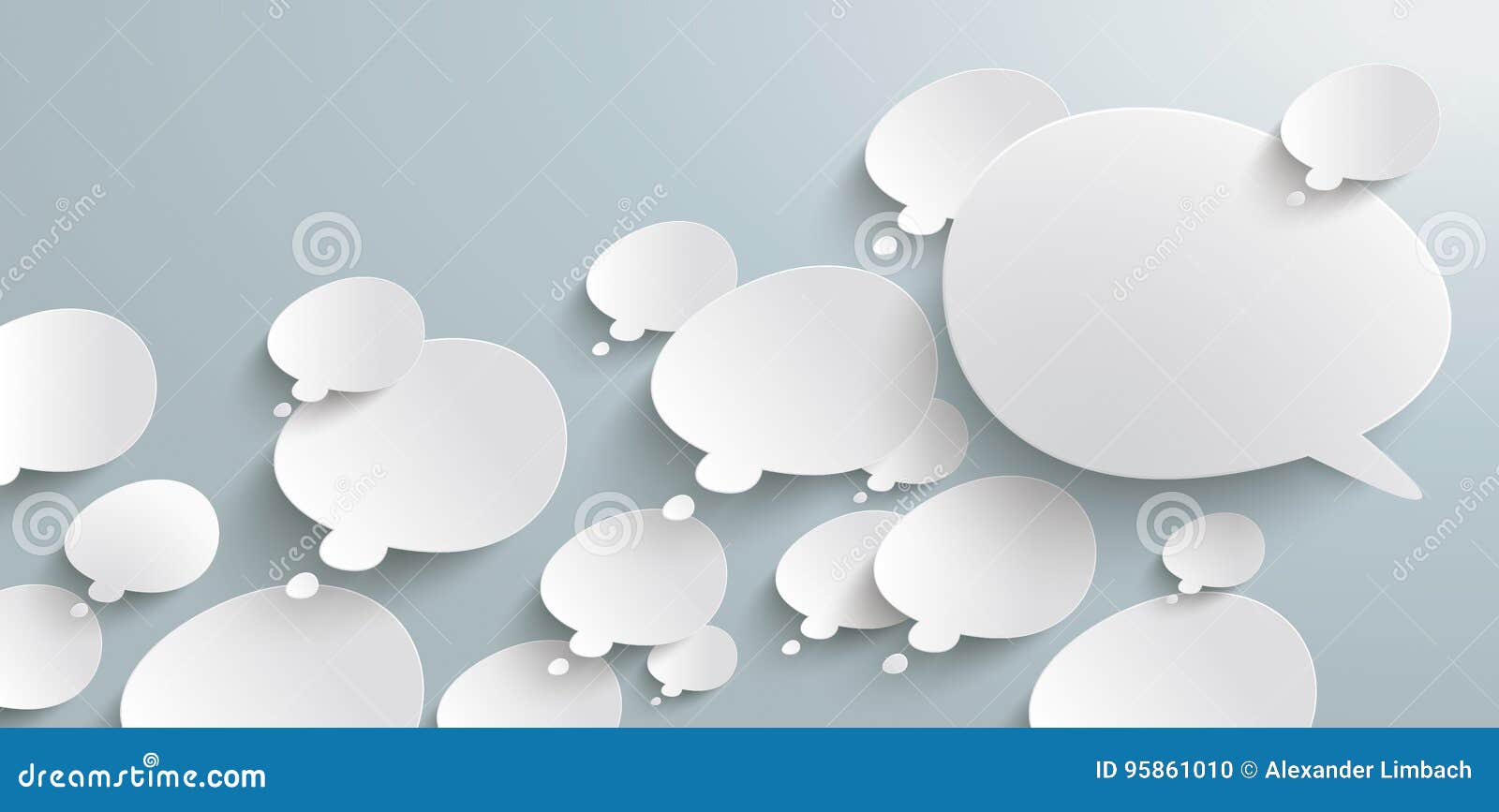 Bevel Thought Bubbles Refutation Header Infographic Stock Vector ...