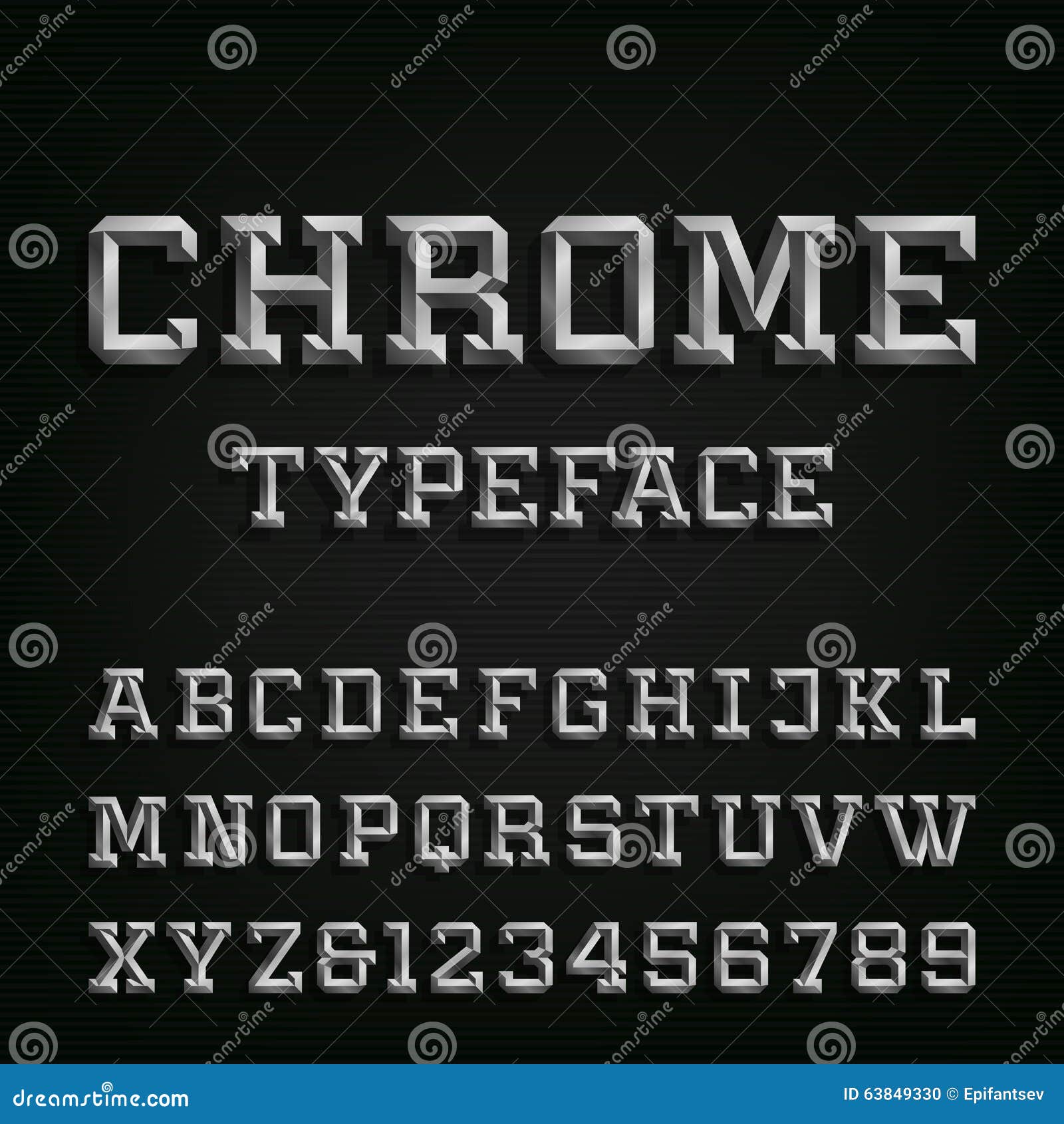 Beveled Chrome Alphabet Vector Font. Stock Vector - Illustration of ... Beveled Chrome Alphabet Vector Font. Stock Vector - Illustration of ...