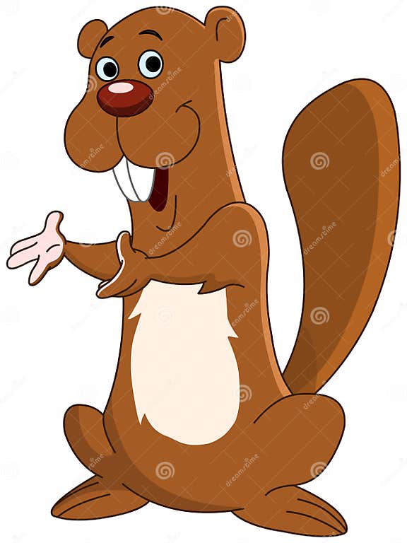 Bever vector illustratie. Illustration of pret, humeur - 15057487