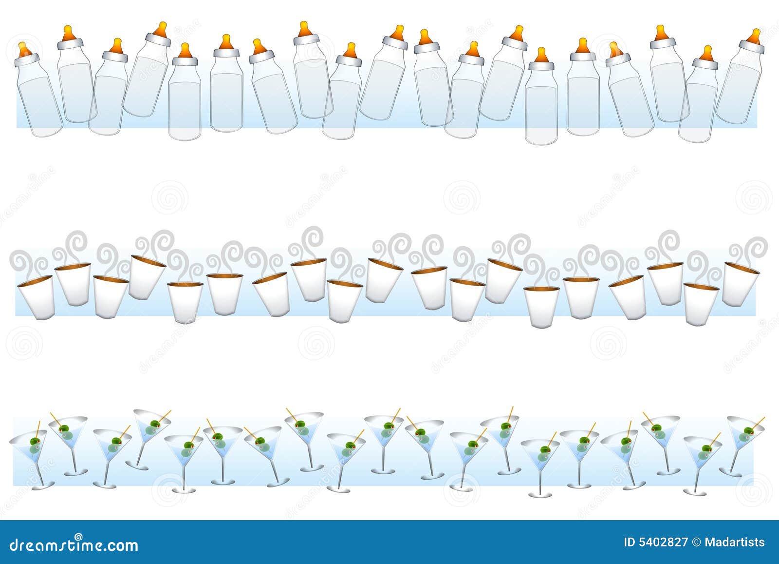 Plastic Bottle Border