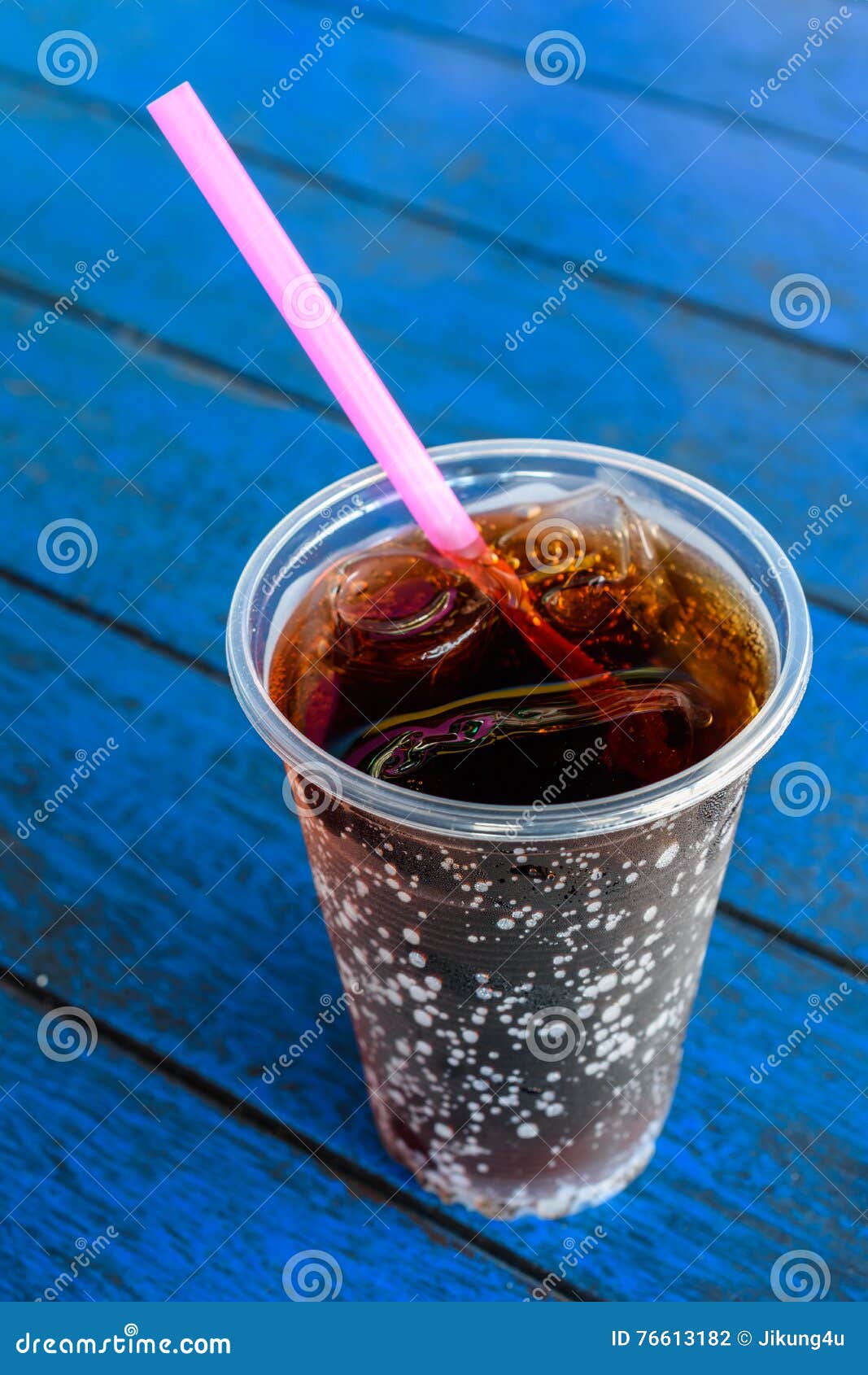 Beverage Cola with straw stock photo. Image of fresh - 76613182