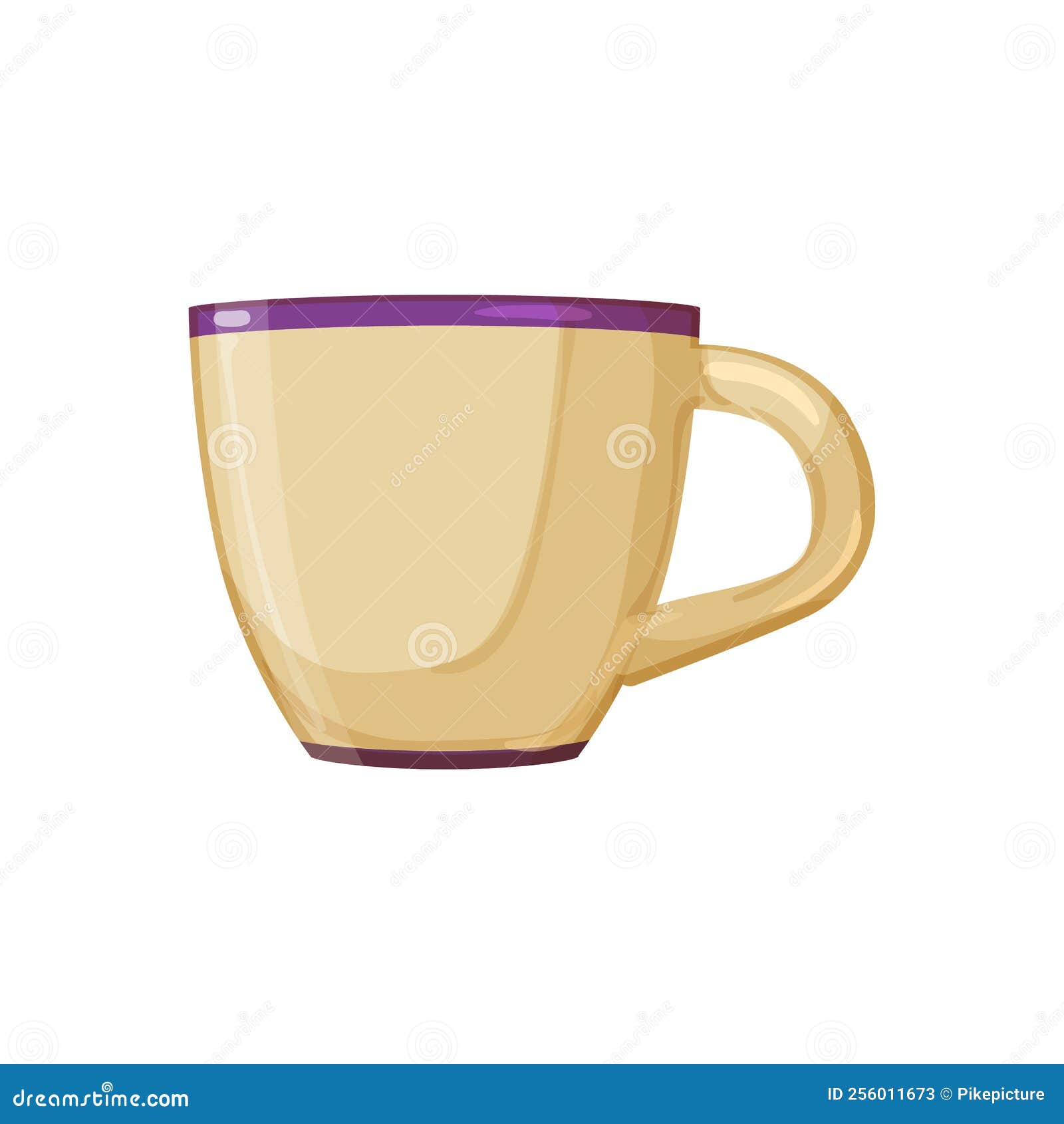 Beverage Cup Ceramic Cartoon Vector Illustration Stock Illustration ...