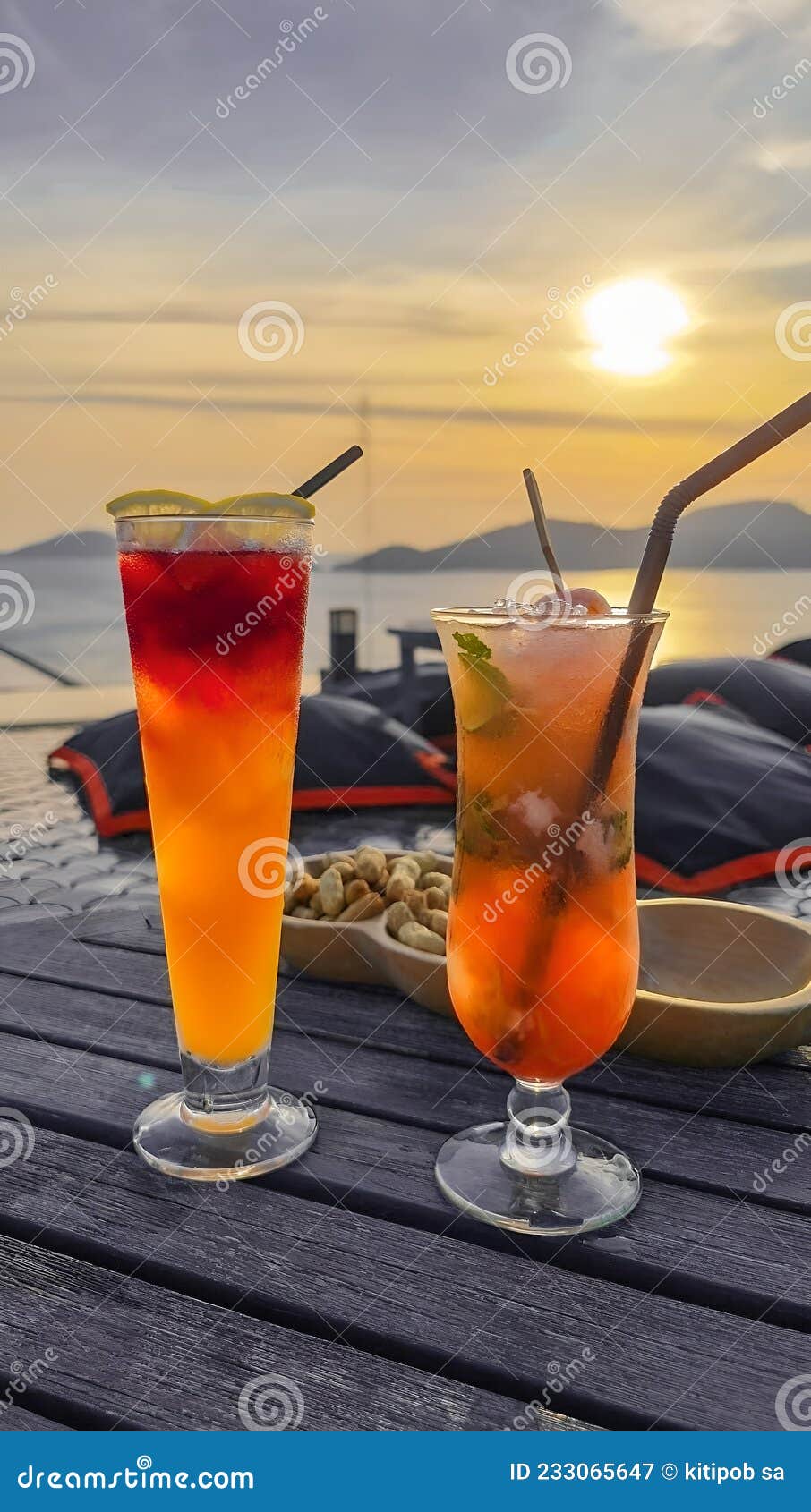 Beverages Drink Cocktail Sunset Stock Image - Image of sunset, cocktail ...