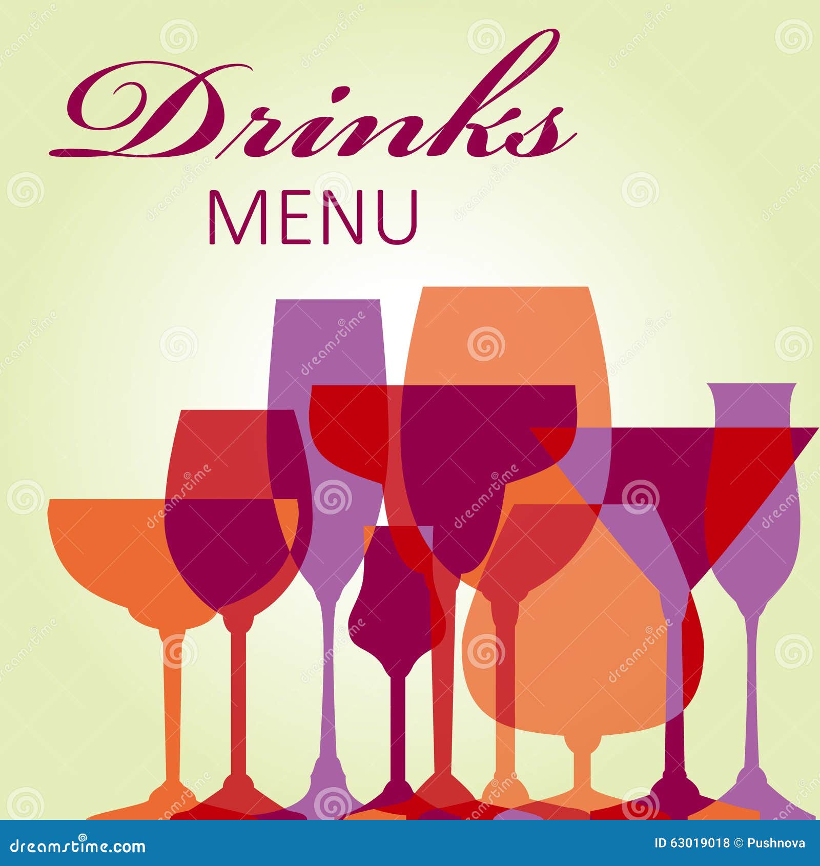 Beverages stock vector. Illustration of glass, food, card - 63019018
