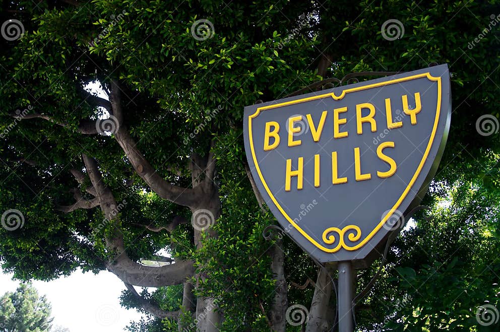 Beverly Hills Sign editorial stock image. Image of beverly - 19863589