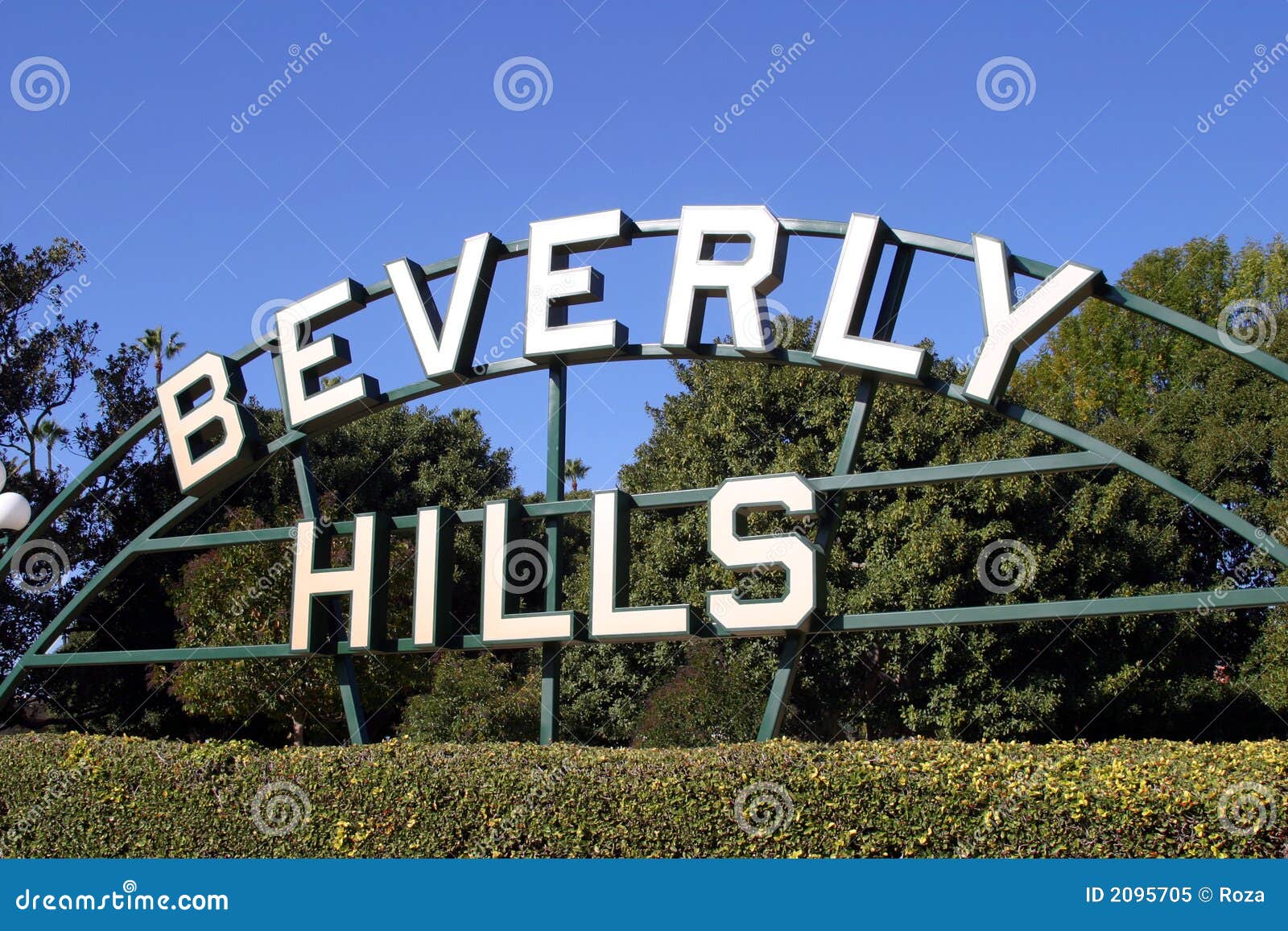 Beverly Hills sign editorial image. Image of beverly, hills - 2095705