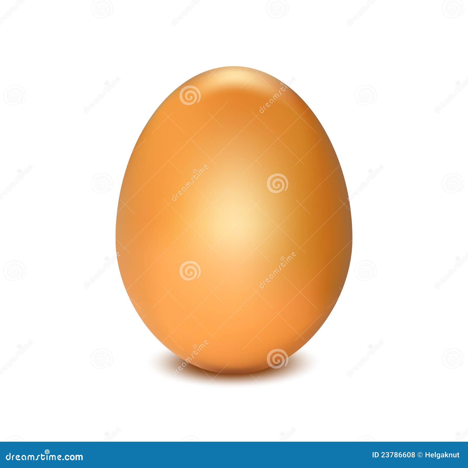 Bevindend Recht Bruin Kippenei Stock Illustratie - Illustration of ...