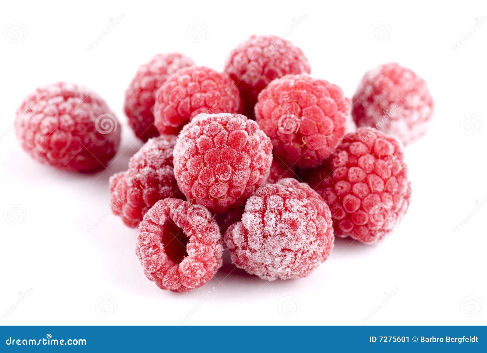 Bevroren Frambozen stock afbeelding. Image of rood, bevroren - 7275601