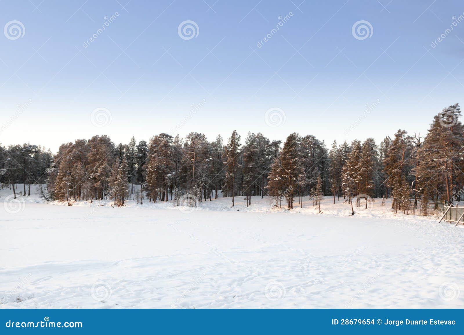 Bevroren Meer in Inari, Finland Stock Foto - Image of vreedzaam, winter ...