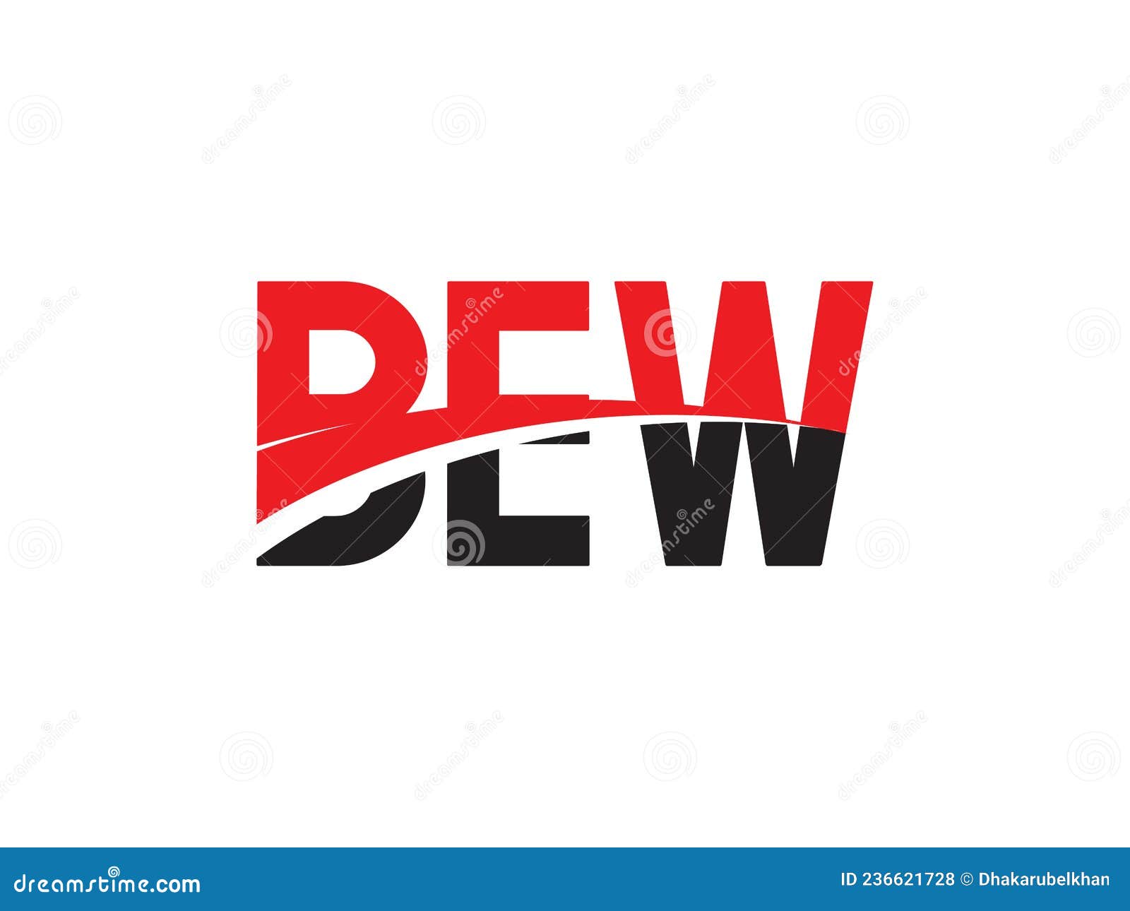 BEW Letter Initial Logo Design Vector Illustration Stock Vector ...
