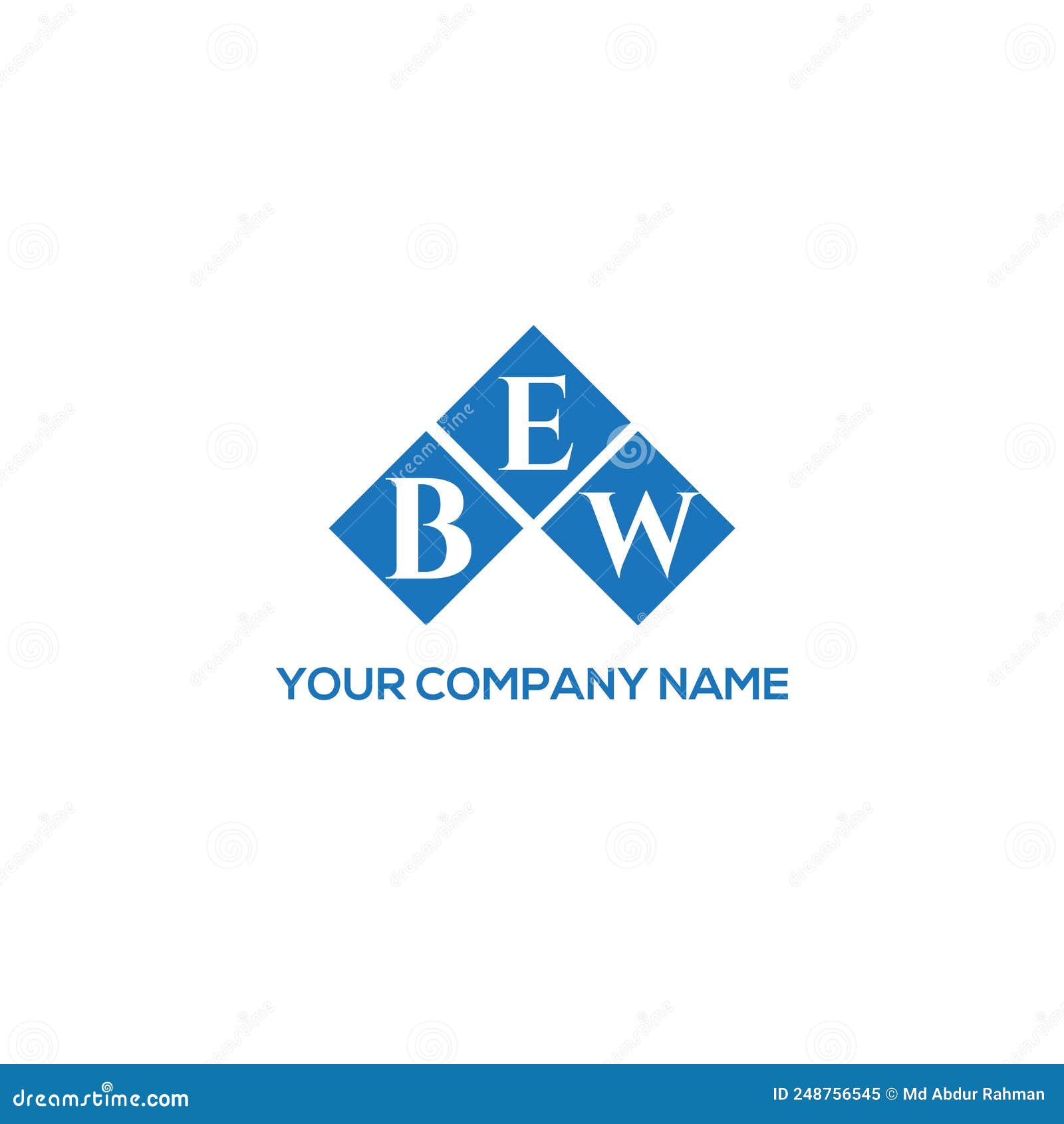 BEW Letter Logo Design on BLACK Background. BEW Creative Initials ...