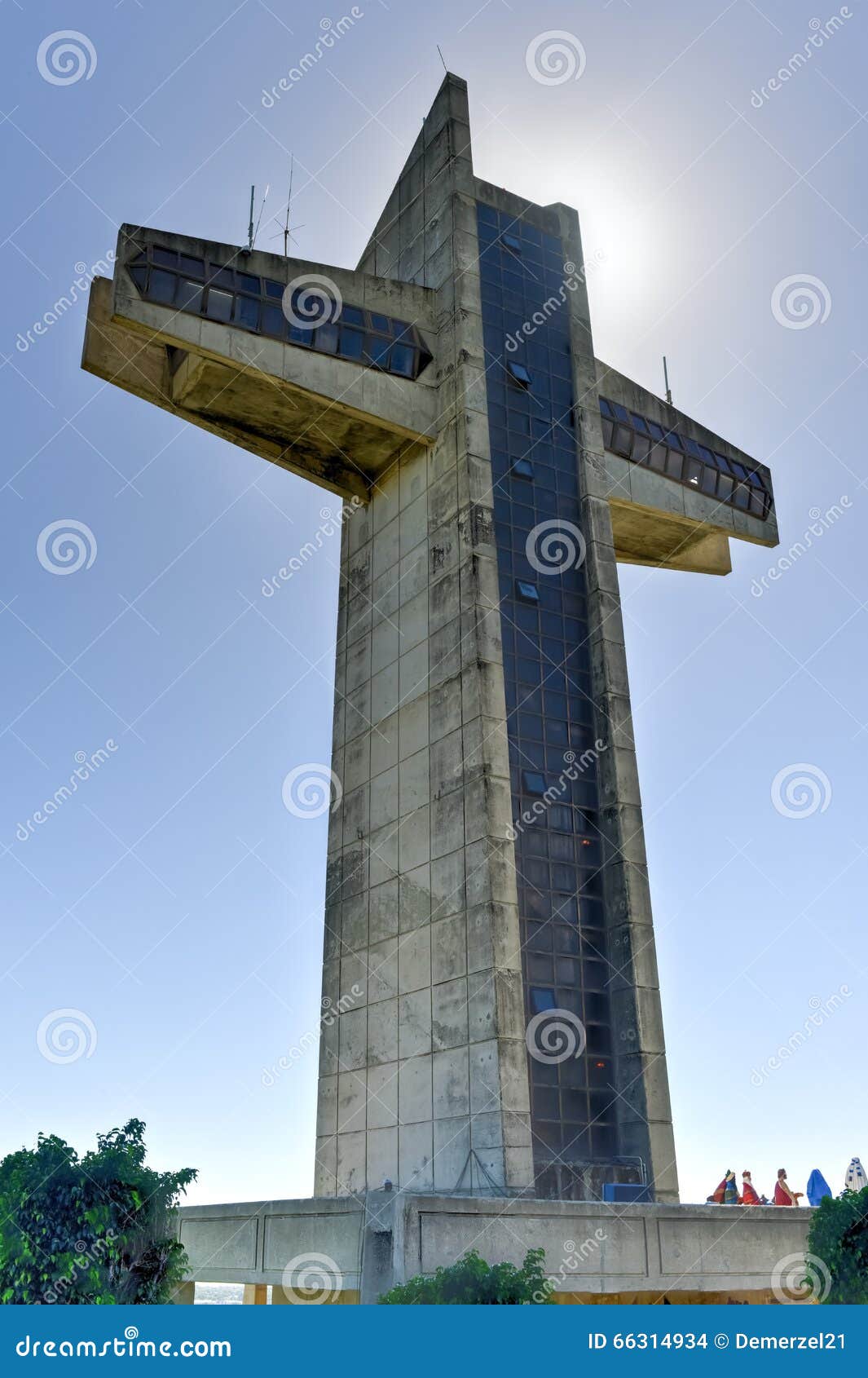 Bewaker Cross in Ponce, Puerto Rico Stock Foto - Image of heuvel ...