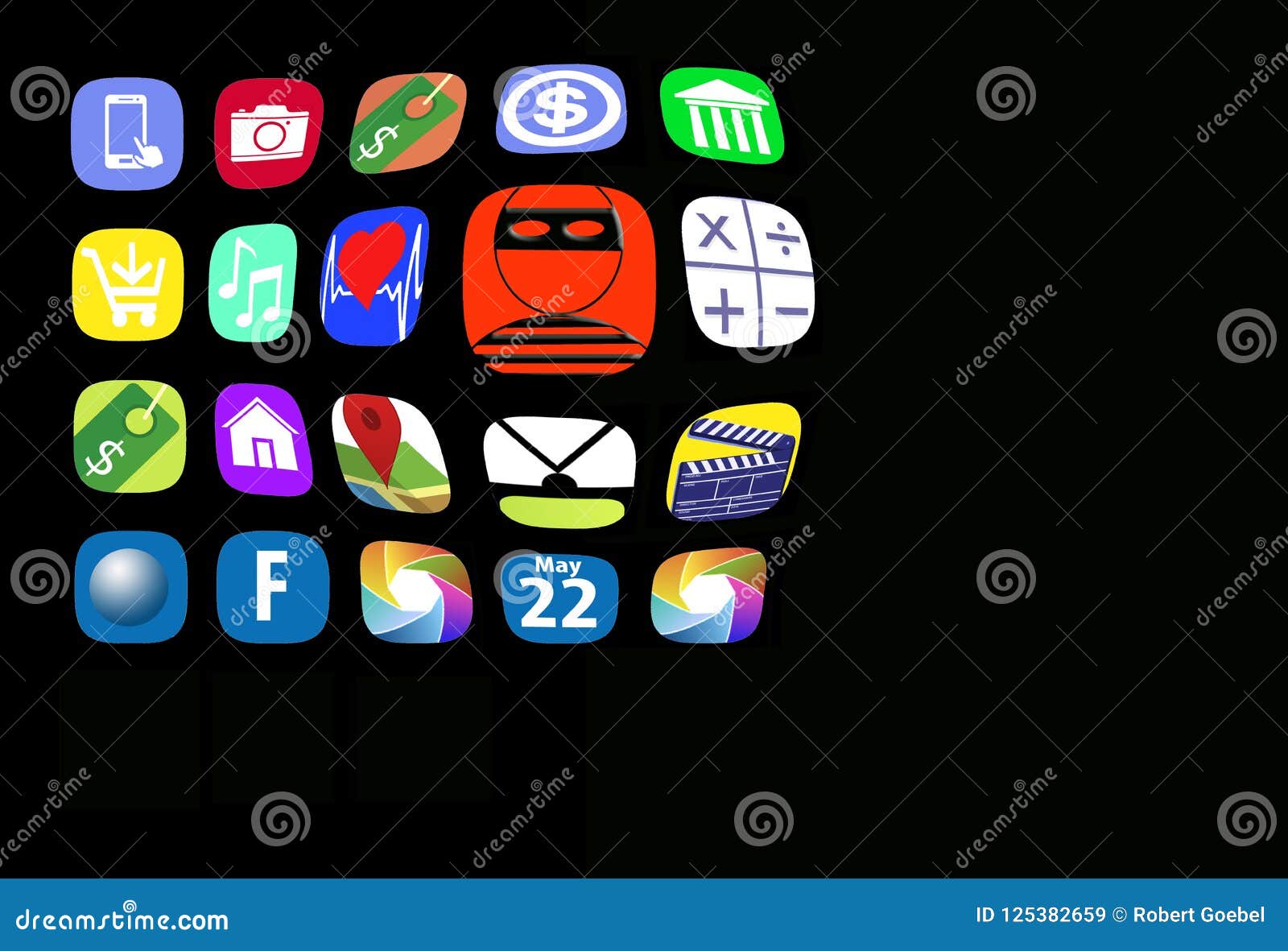 Beware of Bad Apps that Make it To Your Phone Stock Illustration ...