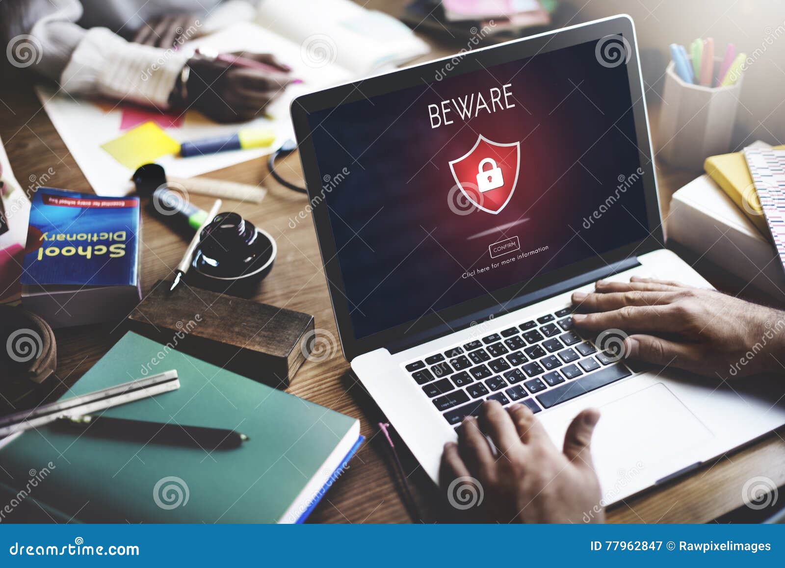 Beware Caution Dangerous Hacking Concept Stock Image - Image of ...
