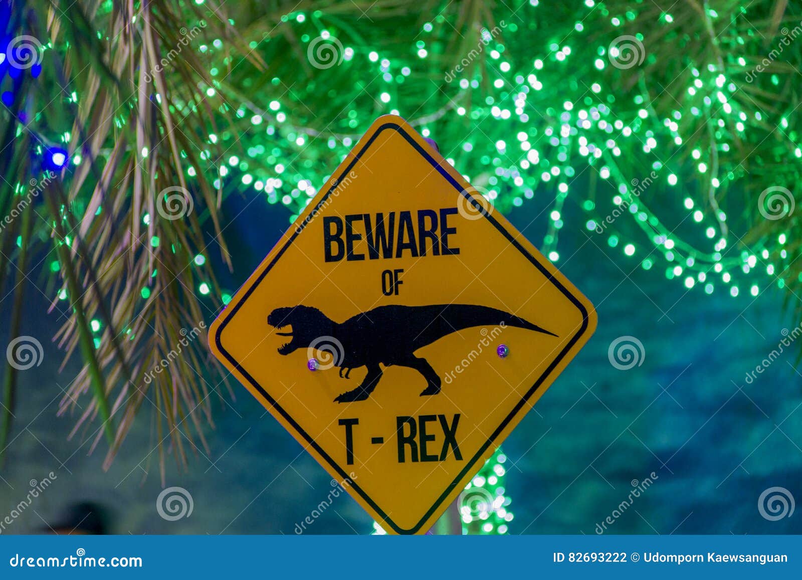 Beware dinosaur stock photo. Image of beware, sign, tally - 82693222