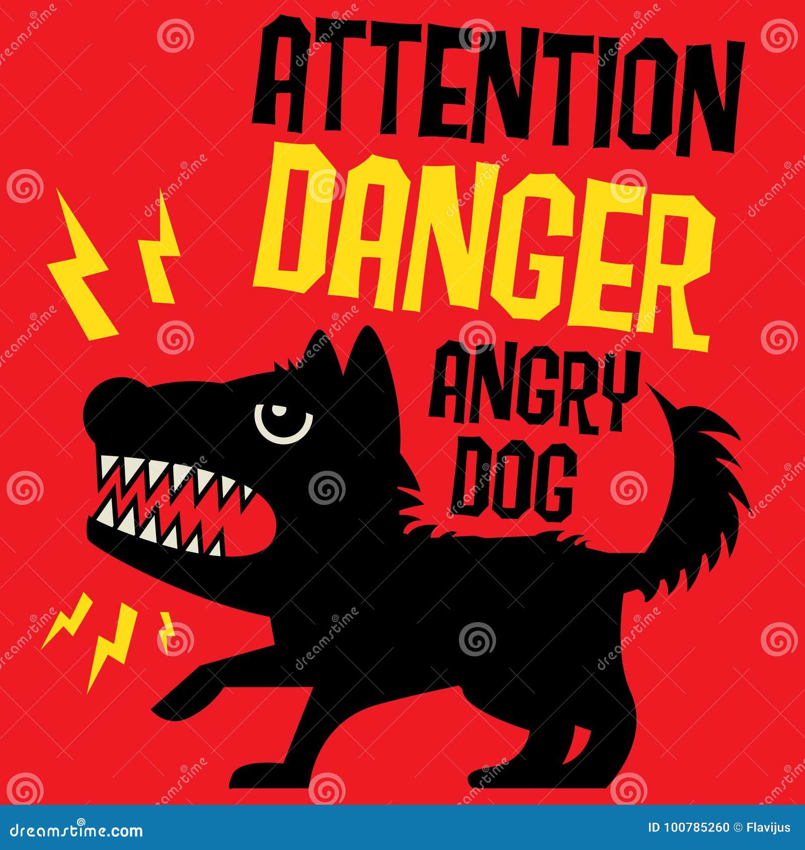 Angry Rat Sign Isolated On White Background. Harmful Rodent. Vector ...