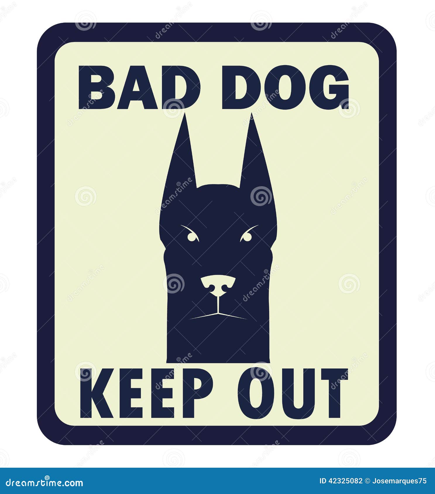 Beware Of Dog, Sign Vector Stock Vector - Image: 42325082 Beware Of Dog, Sign Vector Stock Vector - Image: 42325082
