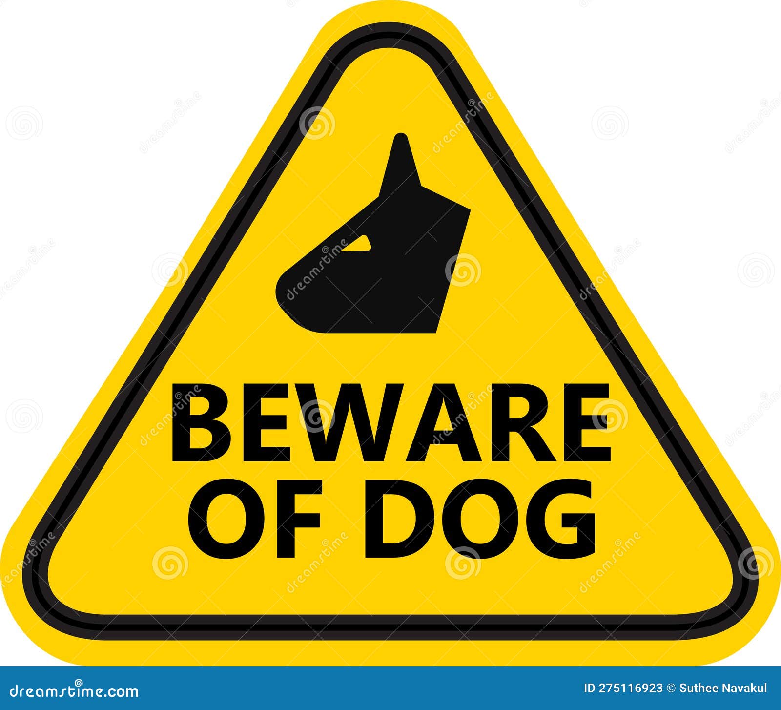 Beware of Dog Sign. Warning Guard Dog Symbol. Flat Style Stock Vector ... Beware of Dog Sign. Warning Guard Dog Symbol. Flat Style Stock Vector ...