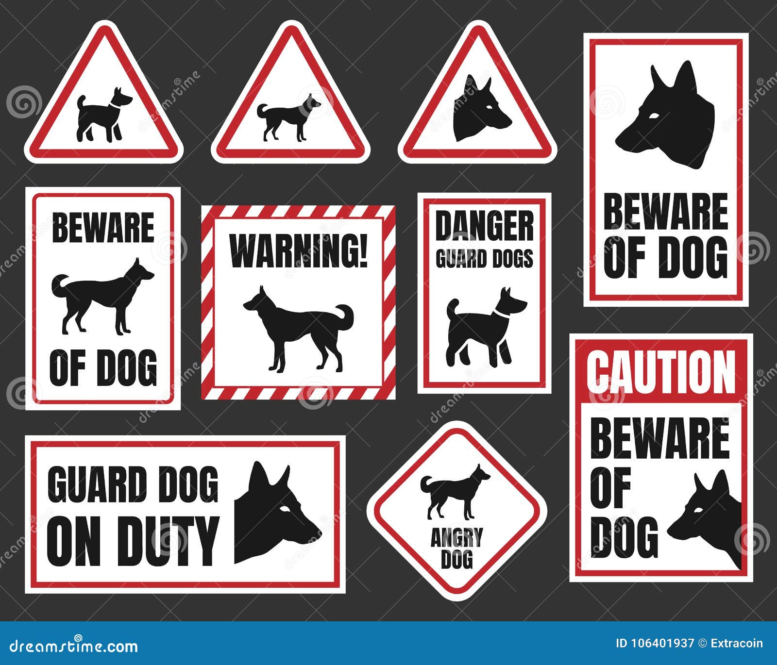 Danger Dog Signs, Beware Of Dog Cartoon Vector | CartoonDealer.com ... Danger Dog Signs, Beware Of Dog Cartoon Vector | CartoonDealer.com ...
