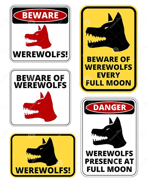 Beware of dog stock vector. Illustration of humorous - 57191732