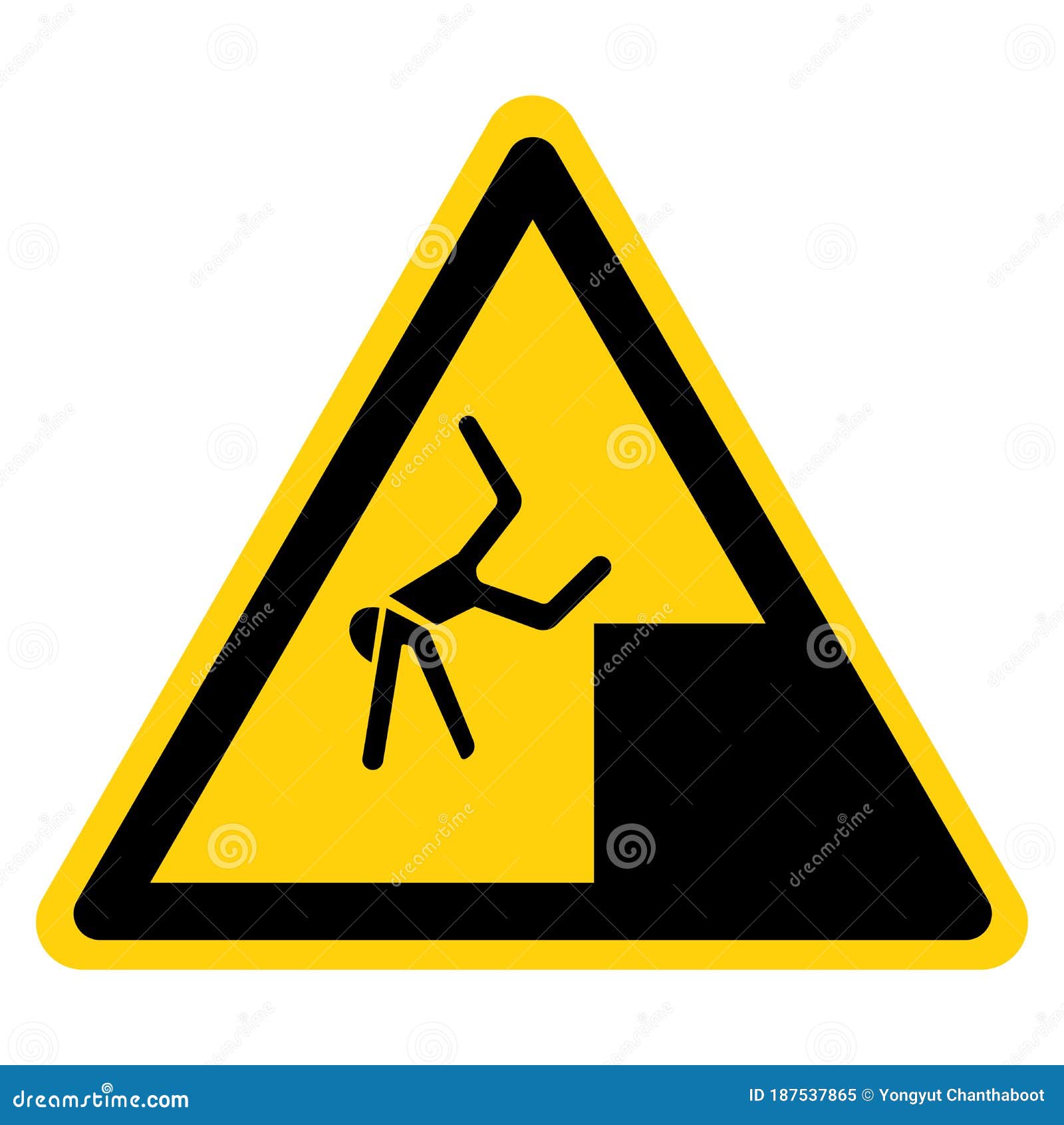 Beware Drop Symbol Sign, Vector Illustration, Isolate on White ...