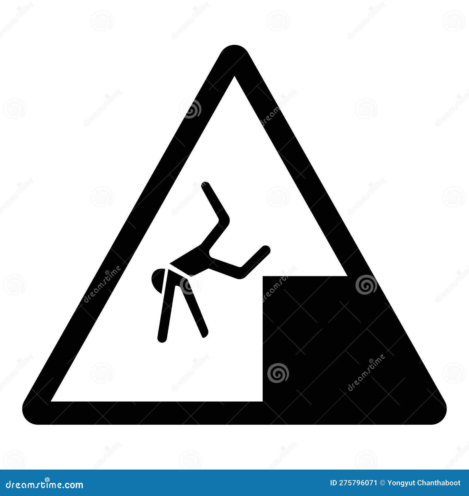 Beware Drop Symbol Sign, Vector Illustration, Isolate on White ...