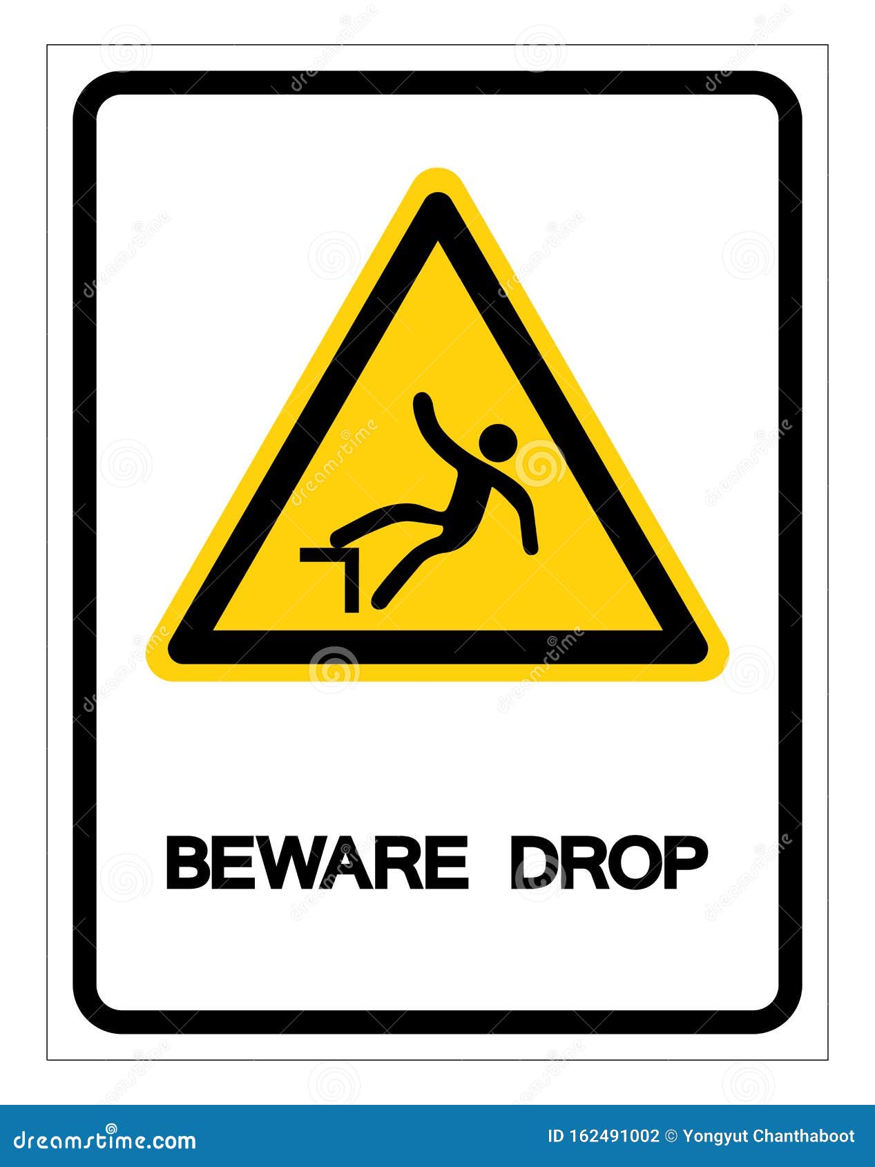 Beware Drop Symbol, Vector Illustration, Isolate on White Background ...